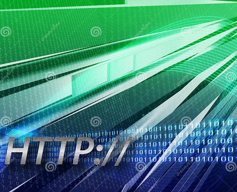 Internet Information Http Background Stock Illustration - Illustration ...