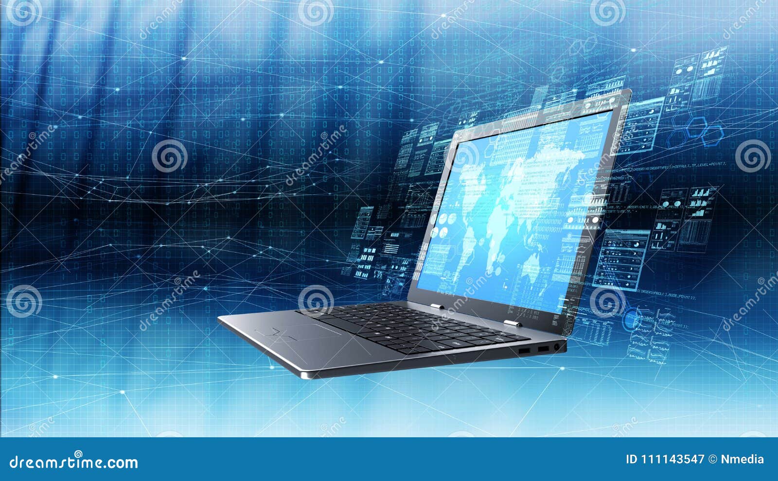 Internet Information Technology Concept Stock Illustration ...