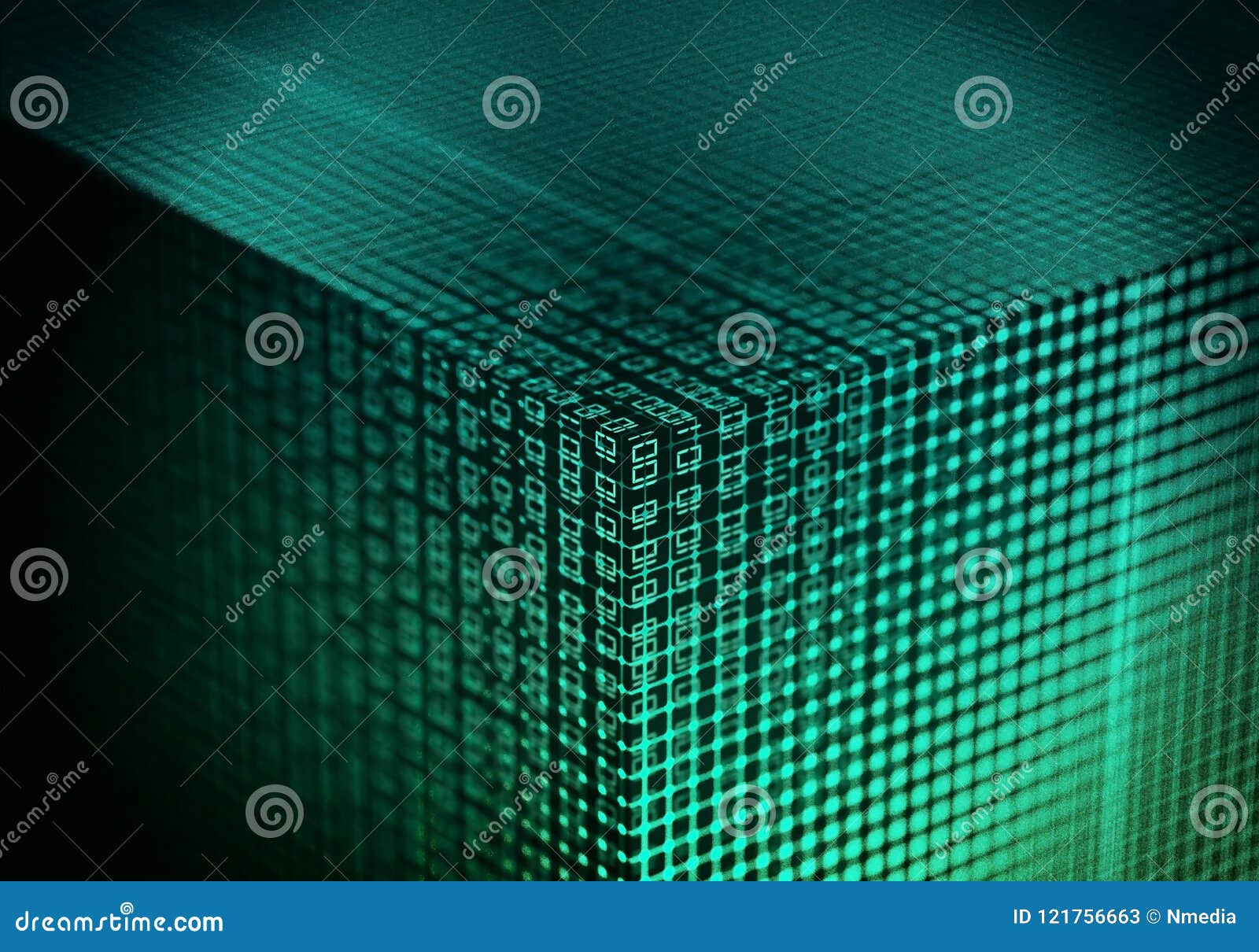 Internet and Information Technology Data Shape Stock Illustration ...