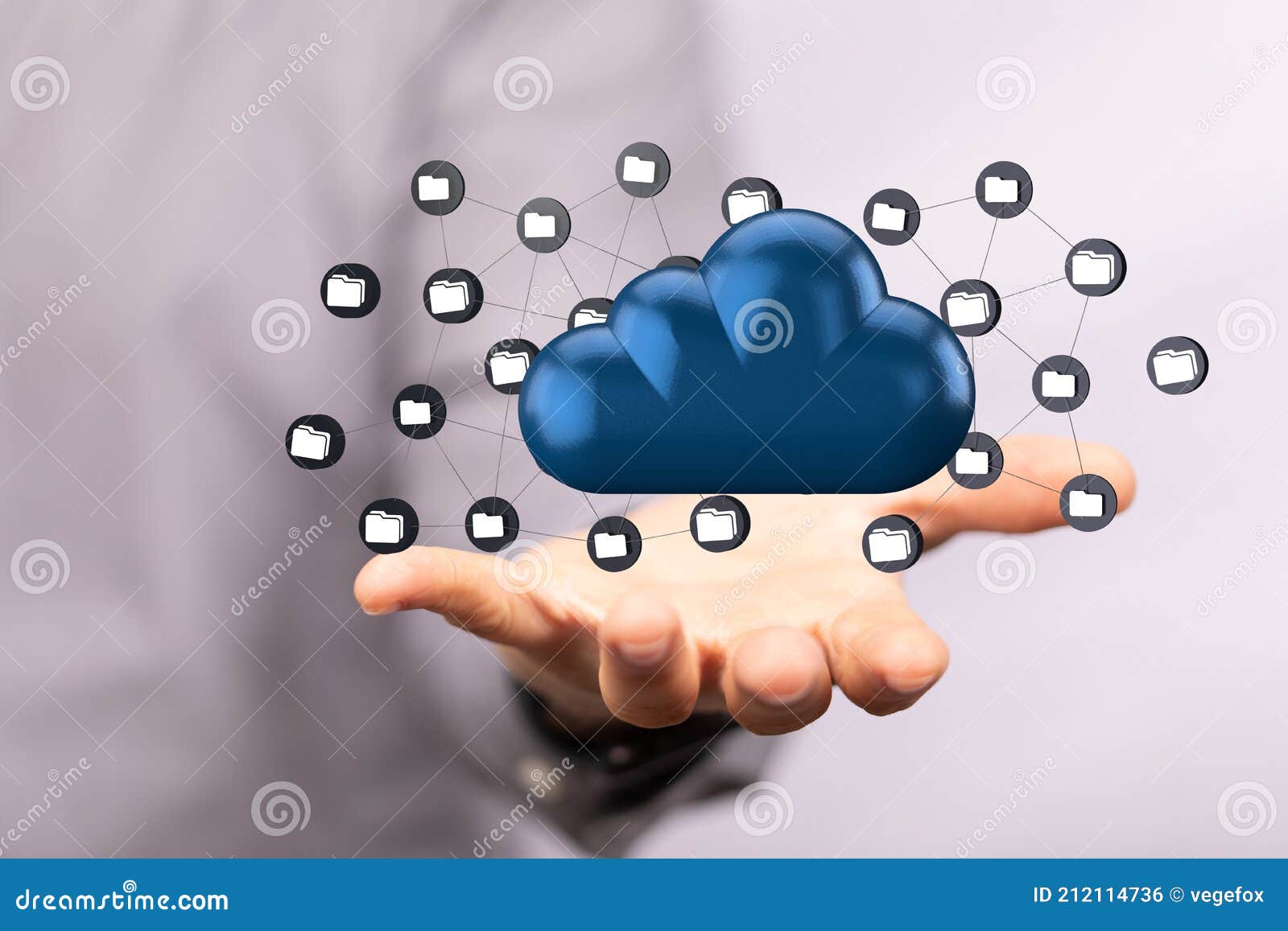 Internet Infrastructure Concept. Abstract Technology Background. 3D ...