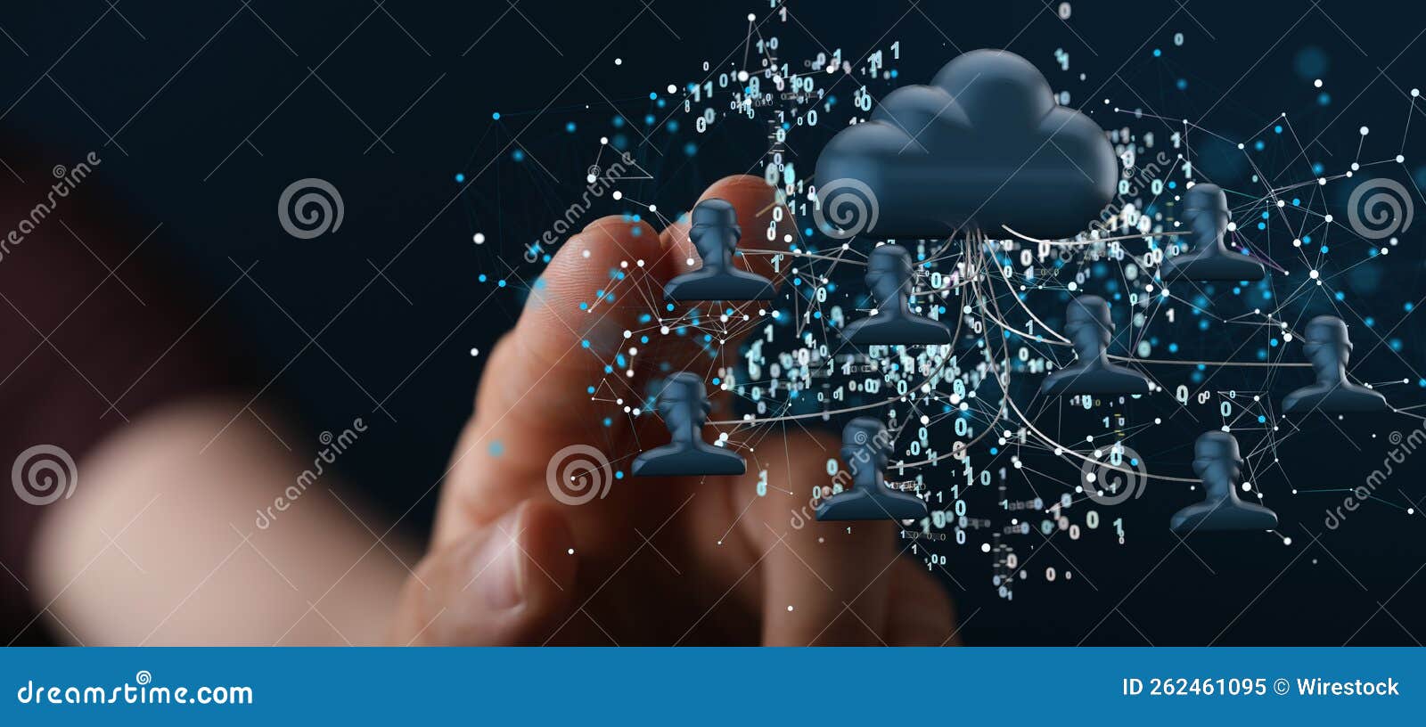 Internet Infrastructure Concept. Abstract Technology Background Stock ...