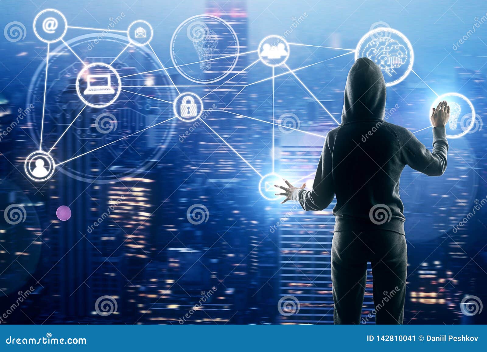 Internet, Innovation and Network Concept Stock Image - Image of laptop ...