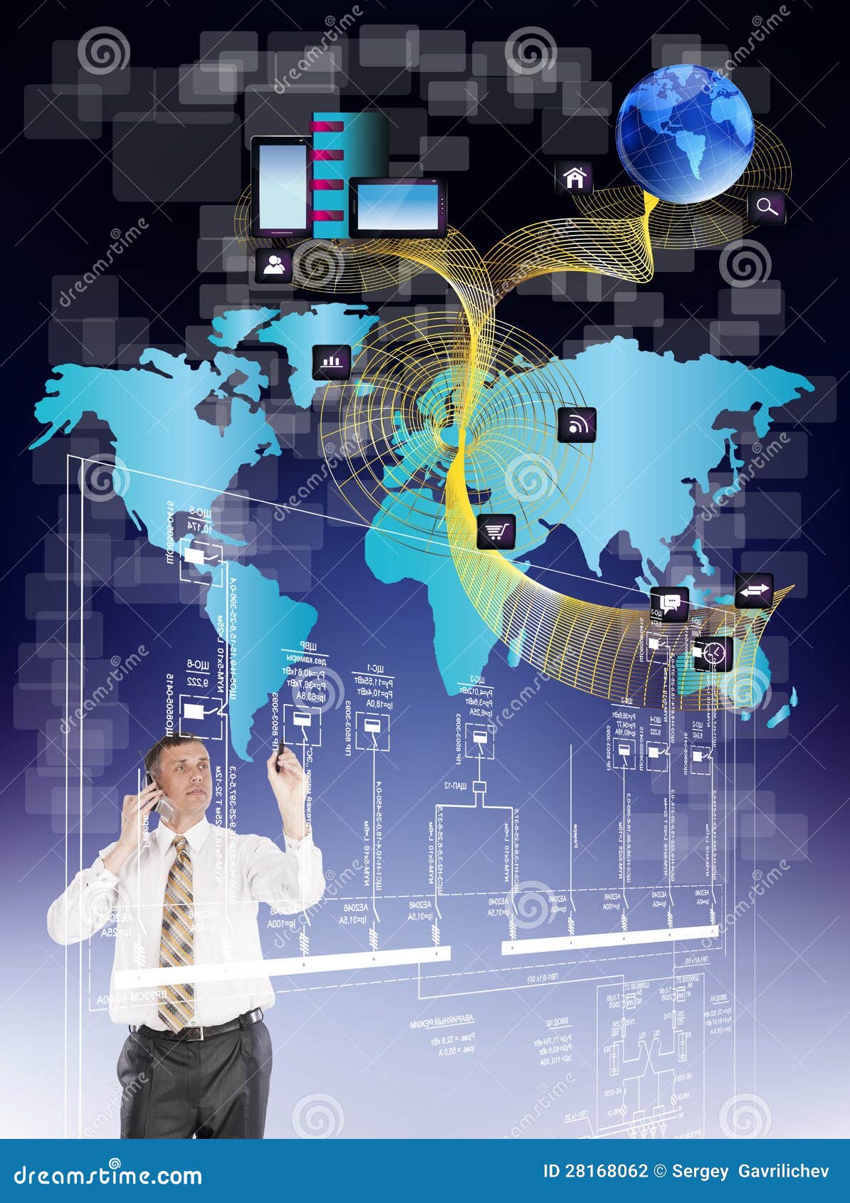 Internet innovatore fotografia stock. Immagine di commercio - 28168062