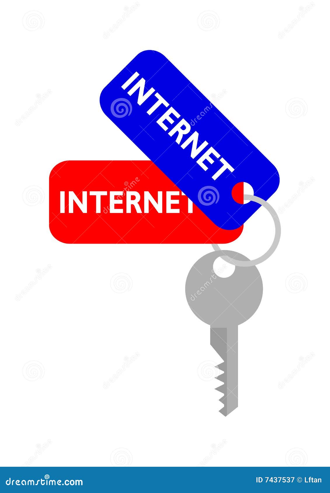 Internet Key stock vector. Illustration of ring, access - 7437537