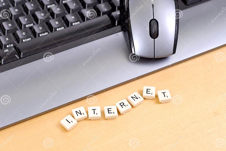 Internet and Keyboard stock photo. Image of computer - 19902420