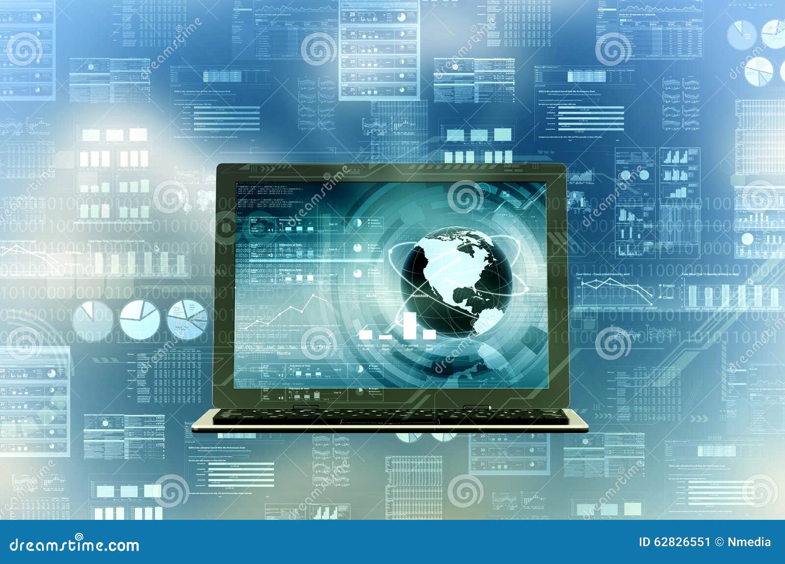 Internet Laptop stock image. Image of processor, working - 62826551