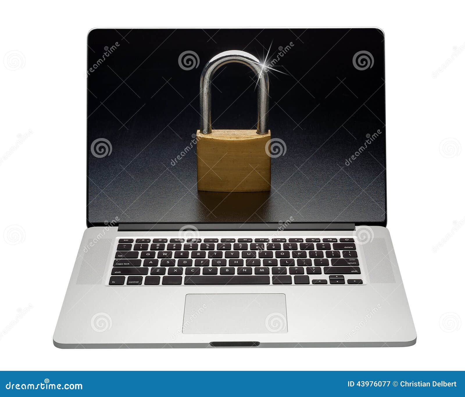 Internet Laptop Security, Isolated Stock Image - Image of network ...