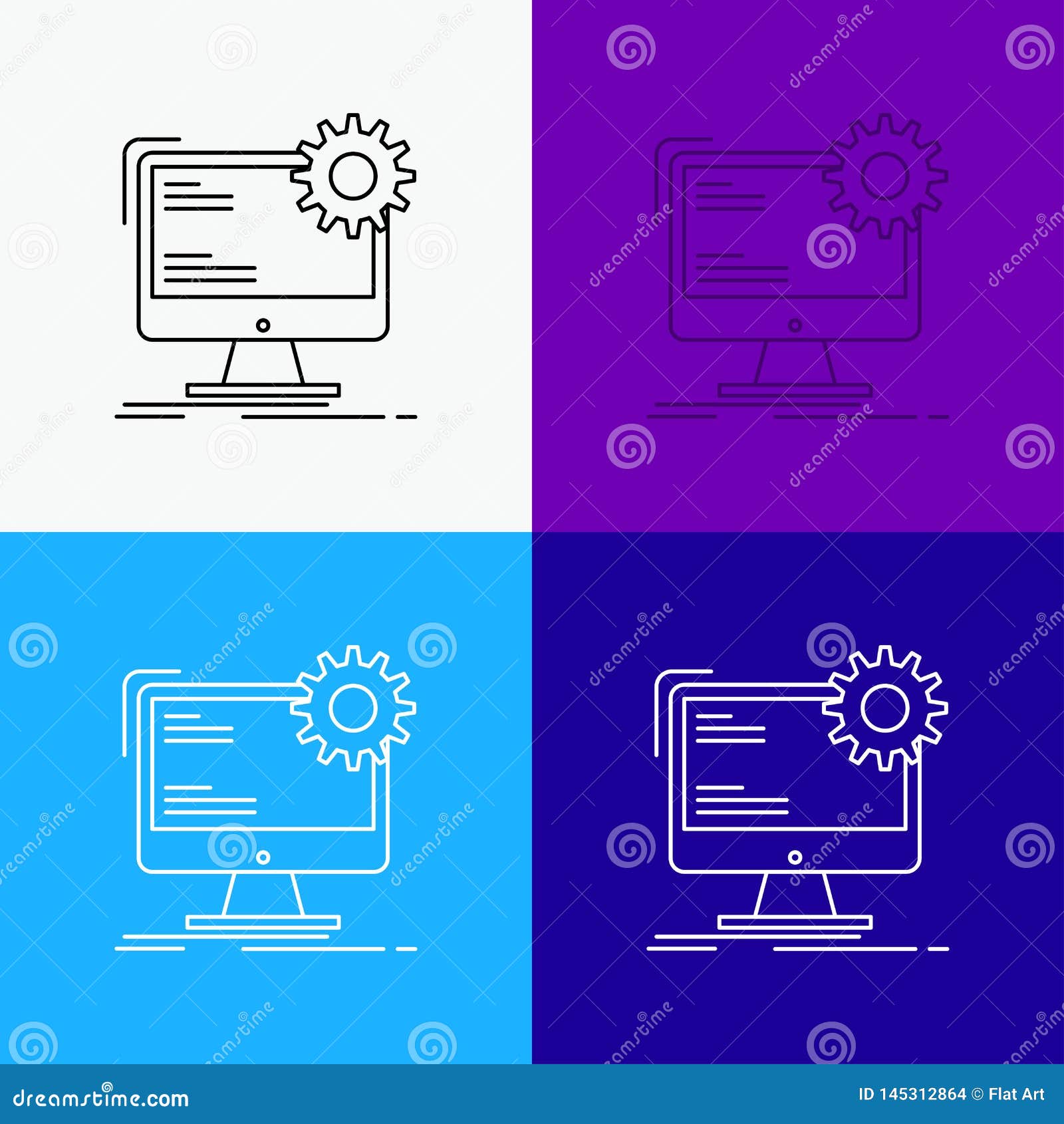 Internet, Layout, Page, Site, Static Icon Over Various Background. Line ...