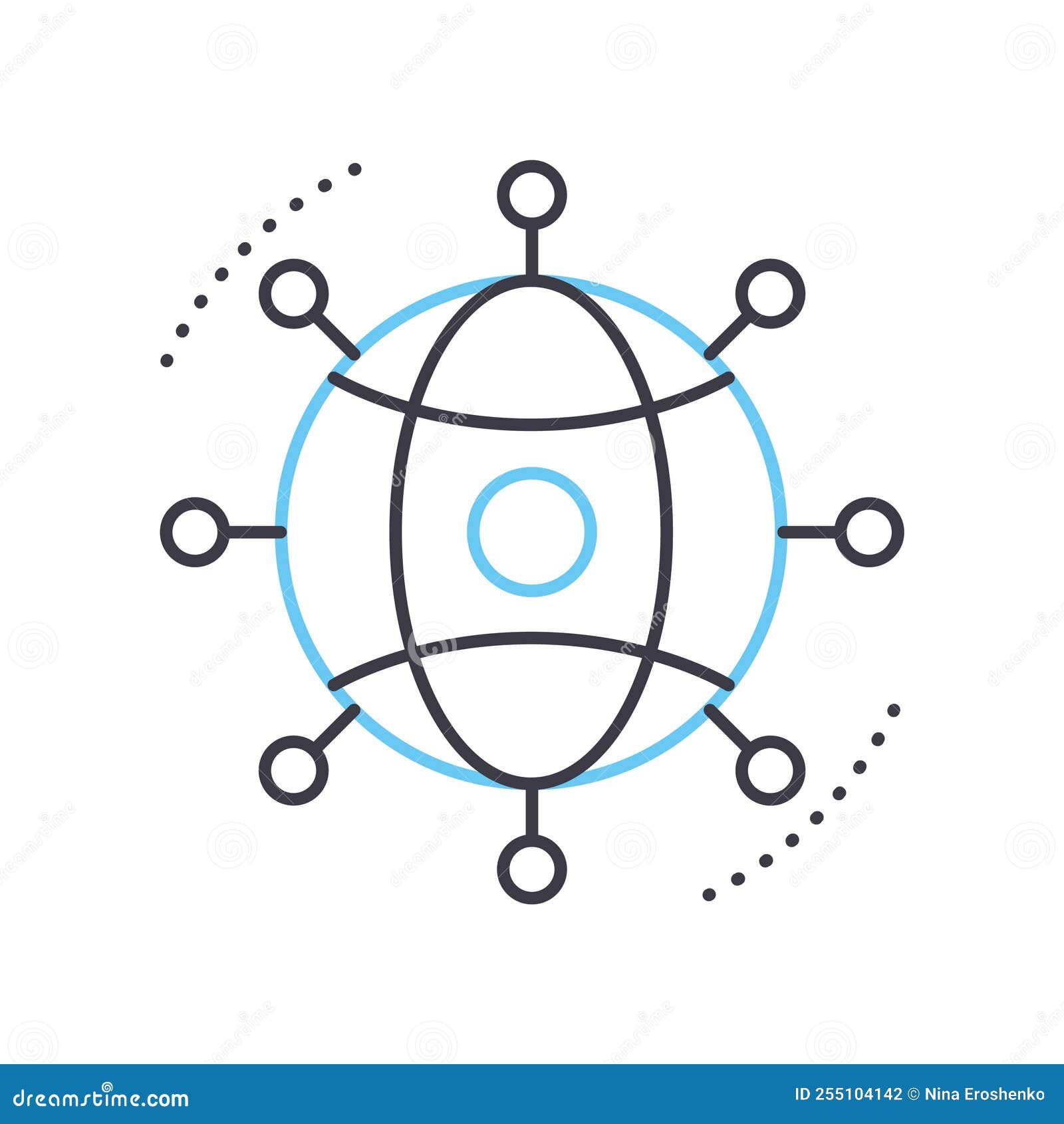 Internet Line Icon, Outline Symbol, Vector Illustration, Concept Sign ...