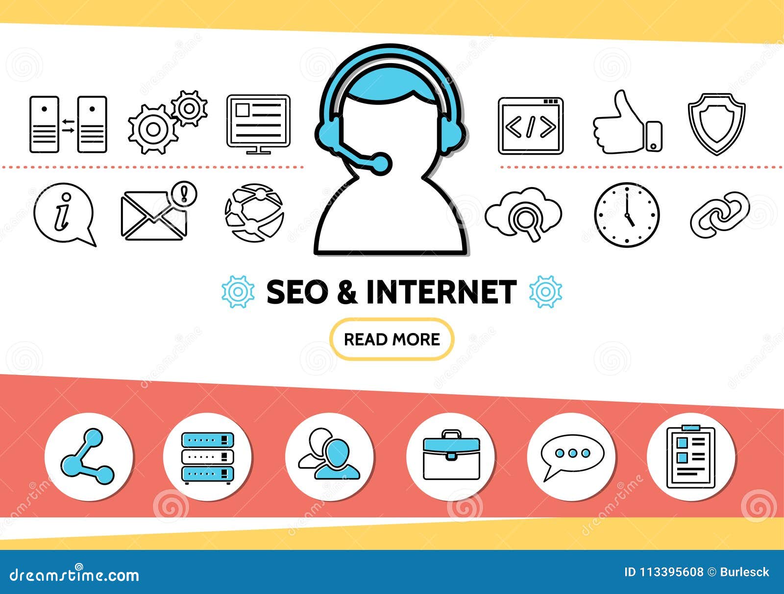 Internet Line Icons Collection Stock Vector - Illustration of exchange ...