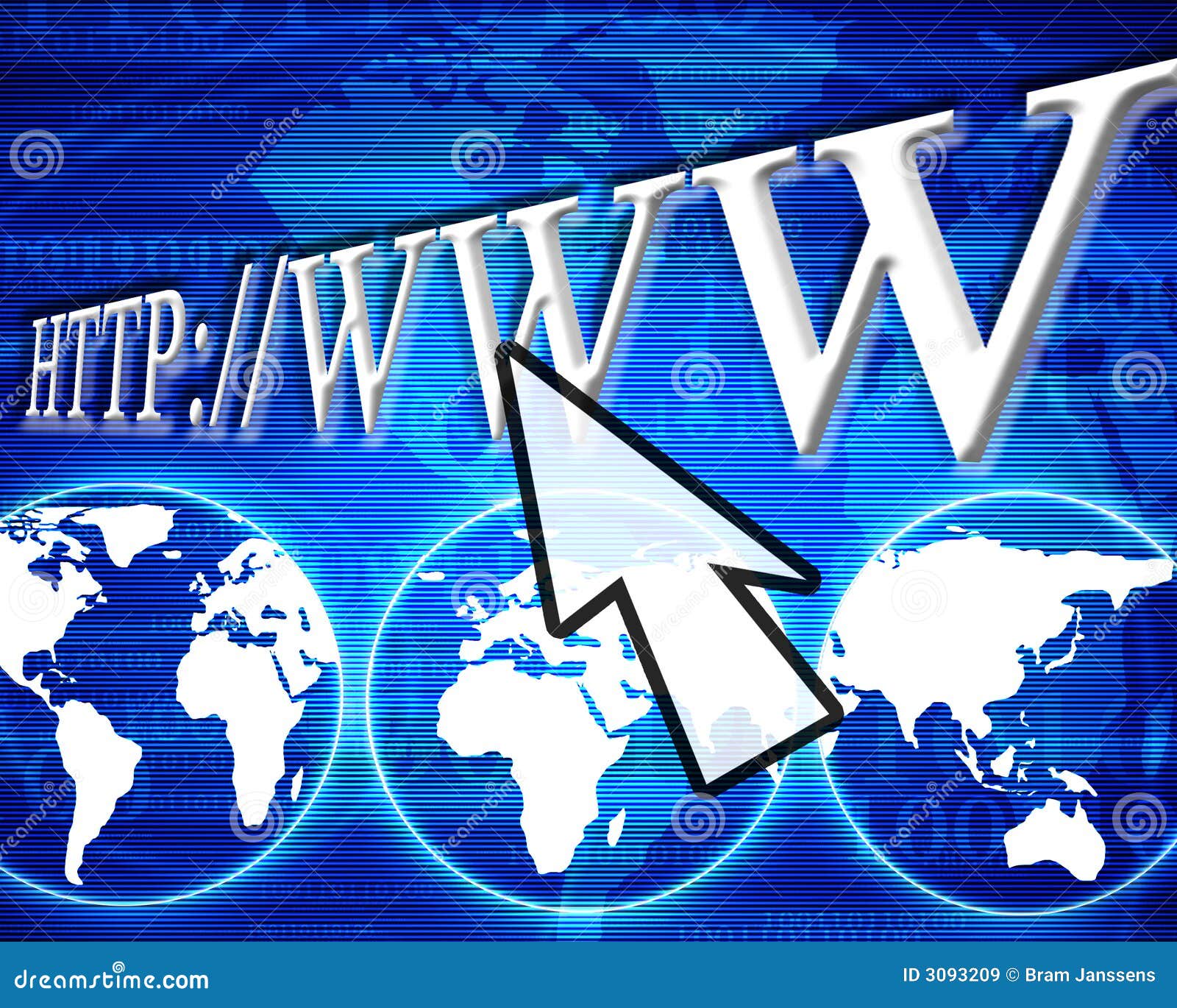 Internet-Link stock abbildung. Illustration von stellen - 3093209