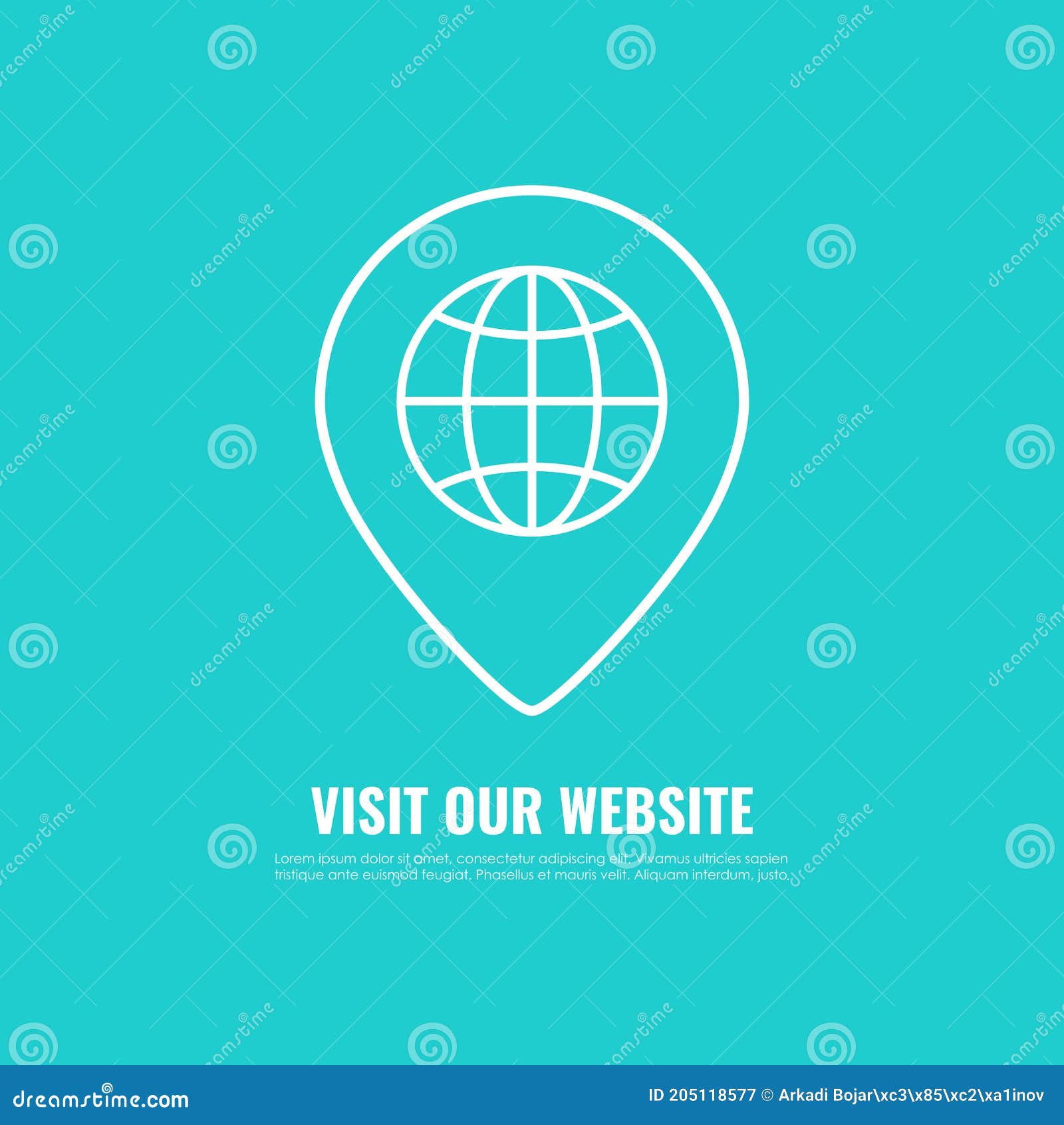 Visit Website Icon Vector