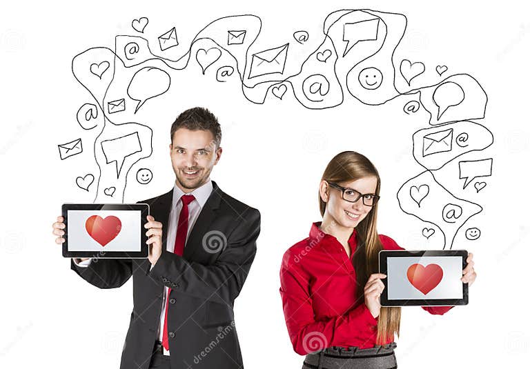 Internet love stock image. Image of concept, person, connection - 28974383