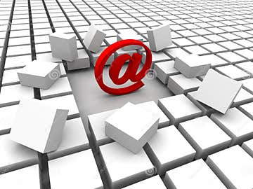 INTERNET & MAIL stock illustration. Illustration of information - 9712388