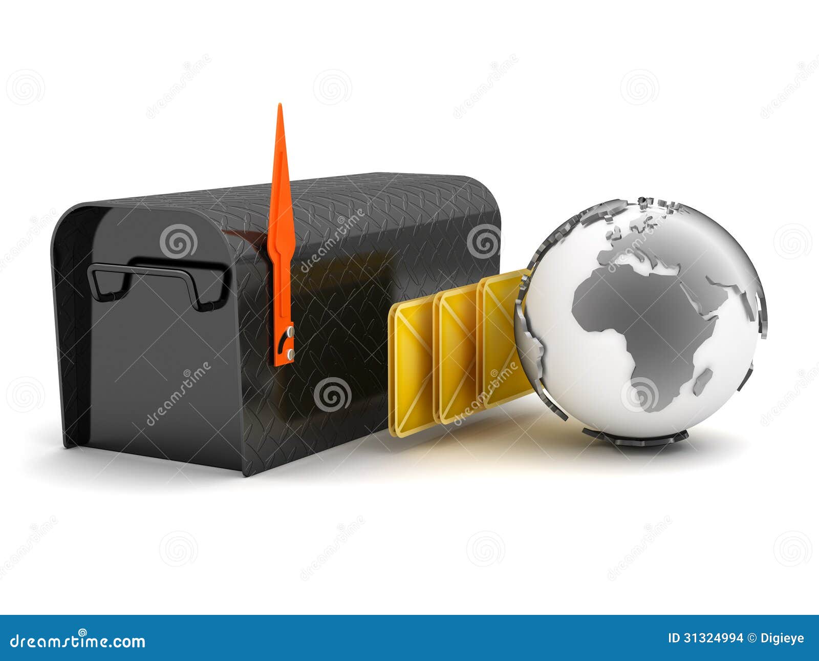 Internet Mail - Abstract Illustration Stock Illustration - Illustration ...