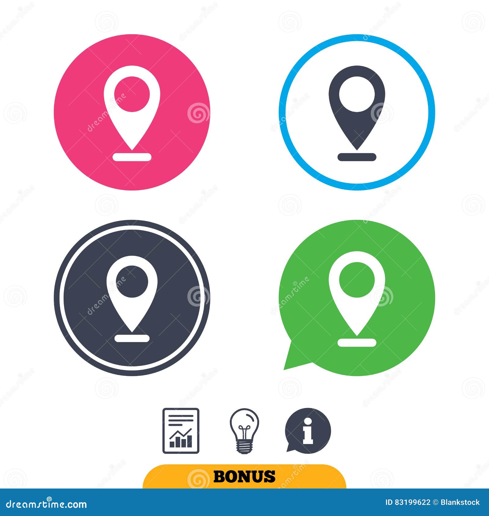 Internet Mark Icon. Navigation Pointer Symbol Stock Vector ...