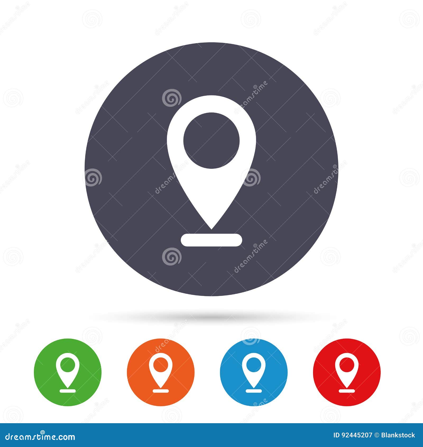 Internet Mark Icon. Navigation Pointer Symbol Stock Vector ...