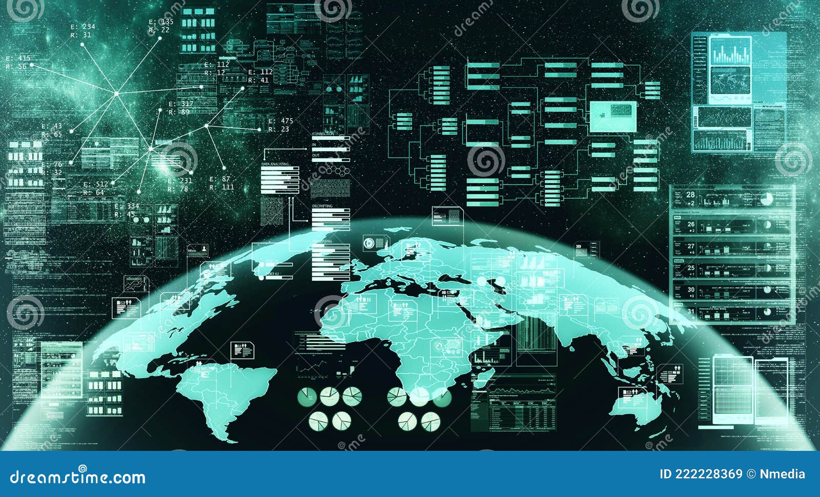 Internet Media Intelligence Stock Illustration - Illustration of ...