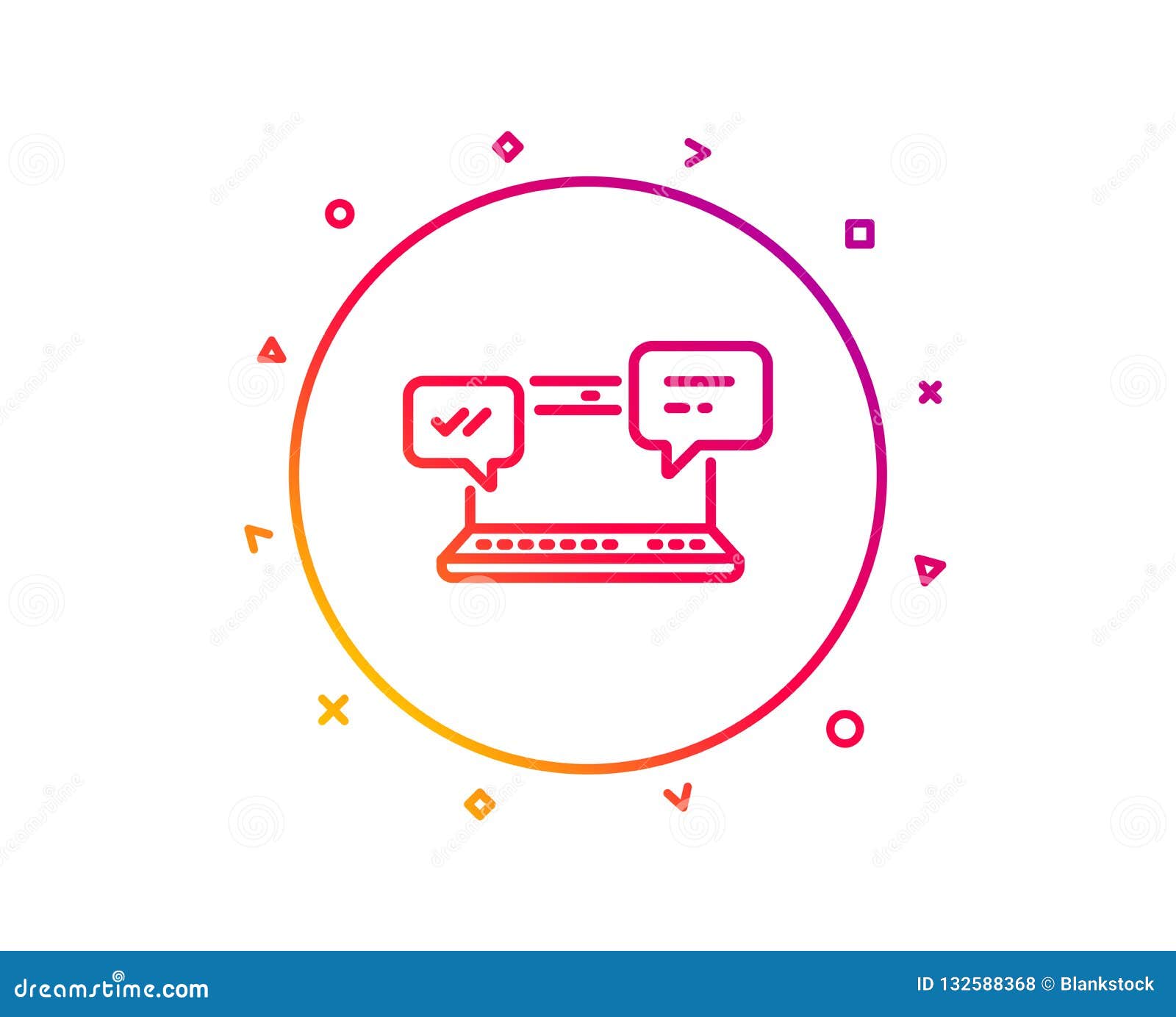 Internet Messages Icon. Chat or Conversation. Vector Stock Vector ...