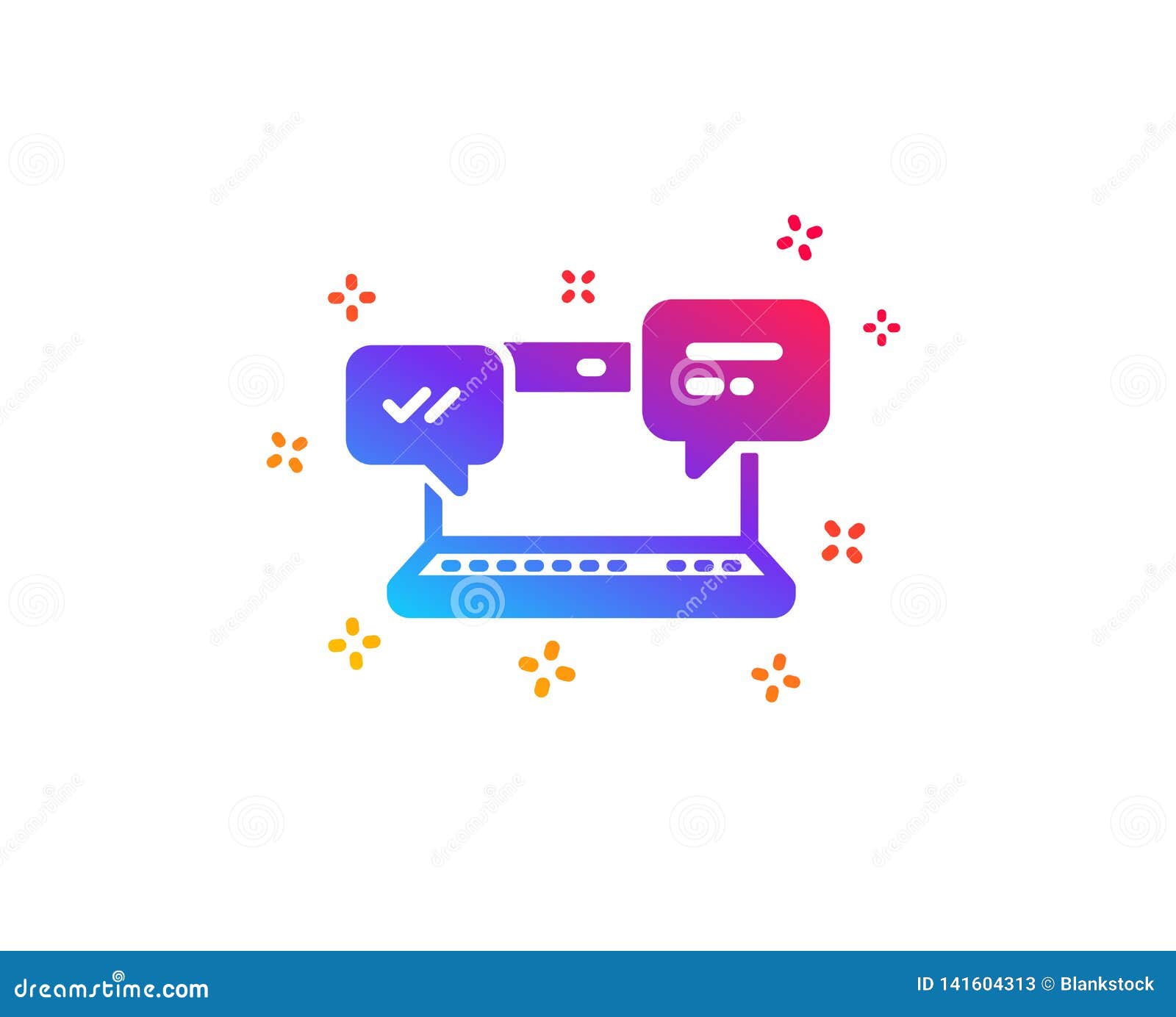 Internet Messages Icon. Chat or Conversation. Vector Stock Vector ...