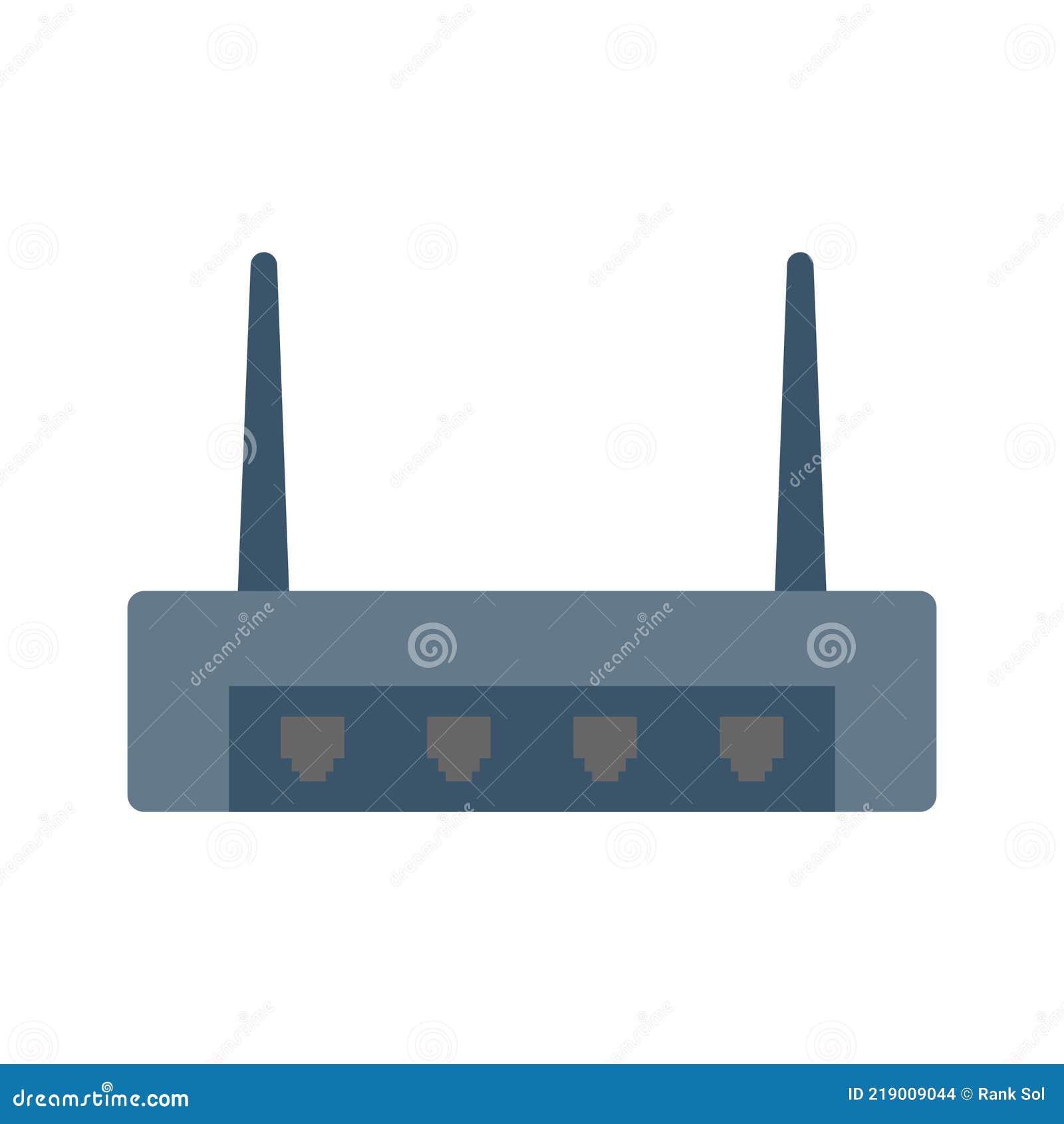 Internet Modem, Color Vector Icon Which Can Easily Modify or Edit Stock ...