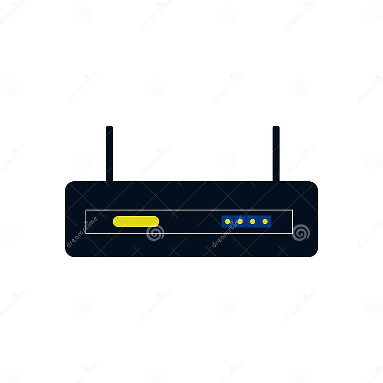 Internet Modem Modern Design a Vector Drawing Draft Stock Vector ...