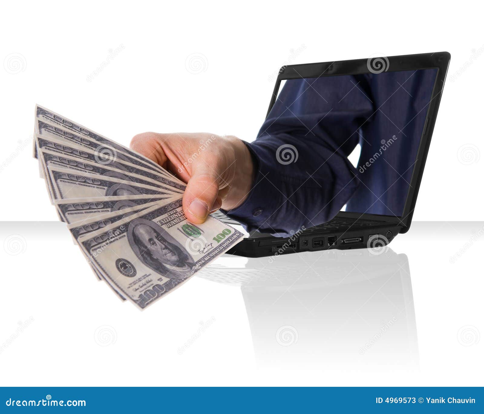 Internet money stock image. Image of dollar, businessman - 4969573