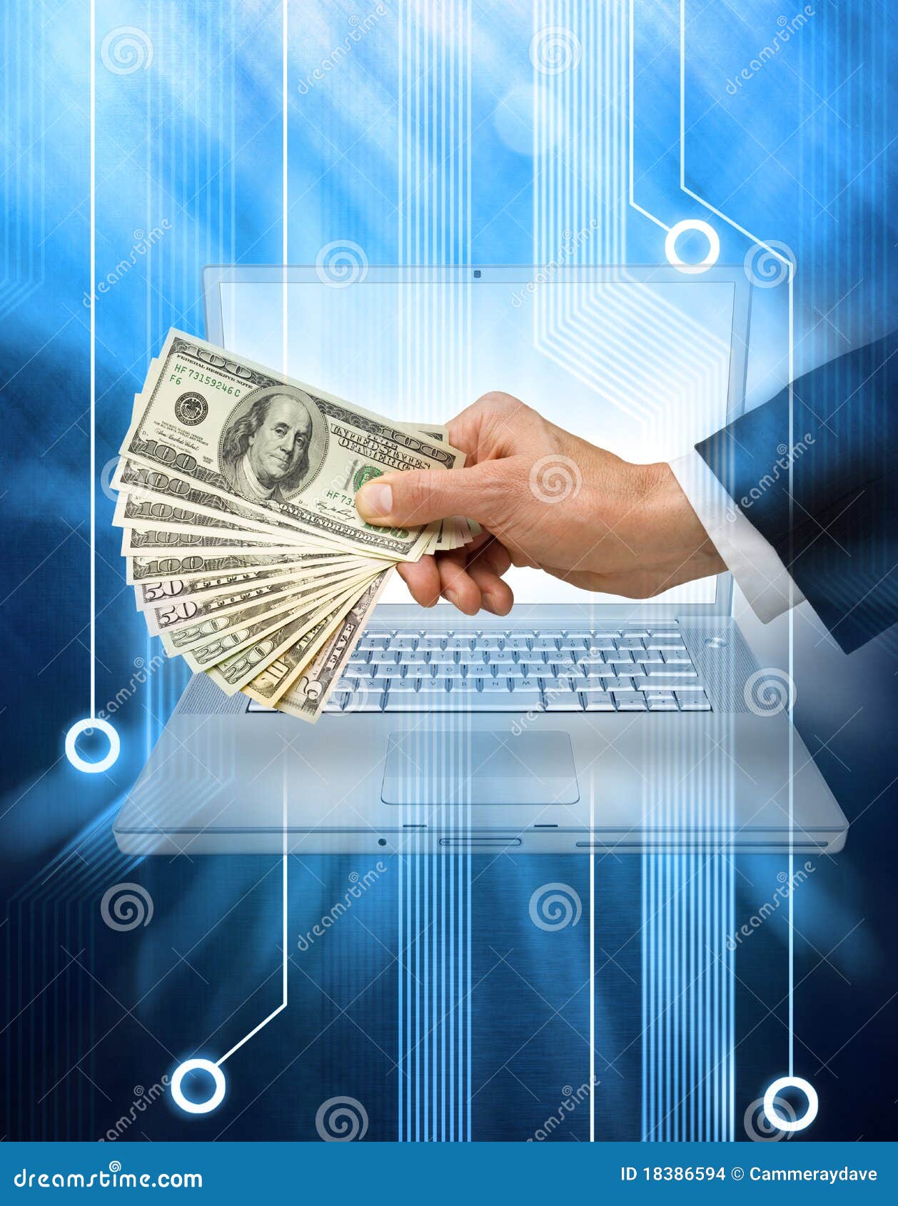 Internet Money Business Computer Stock Photo - Image of electronic ...