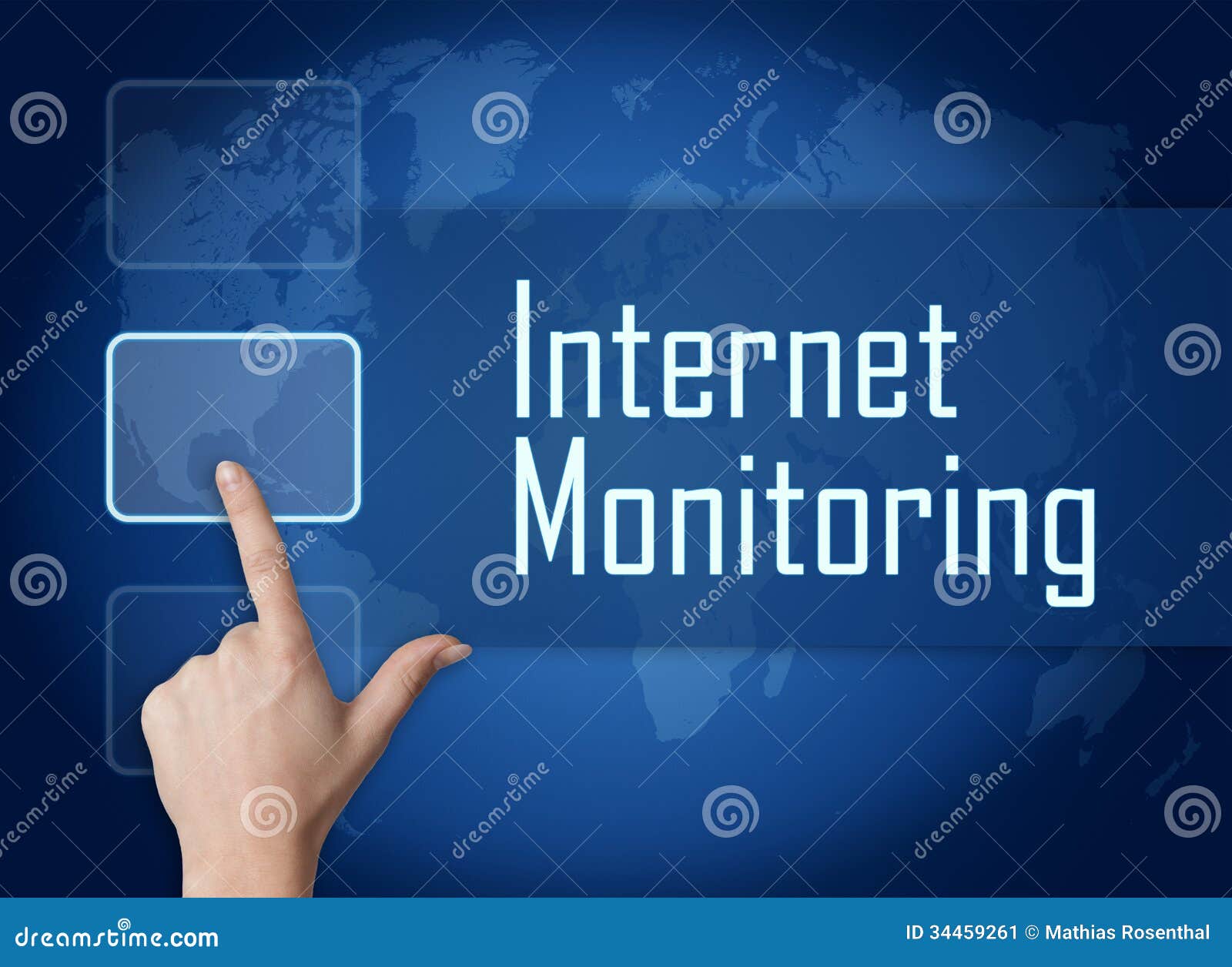 Internet Monitoring stock illustration. Illustration of network - 34459261