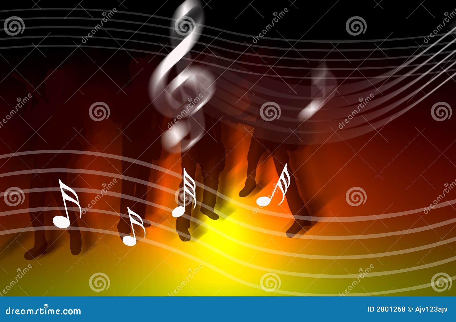 Internet music world notes stock illustration. Illustration of sunrise ...