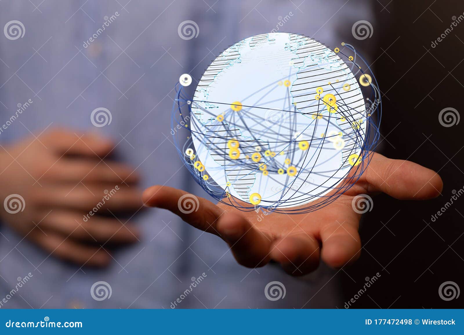 A Internet Net and Data Digital Concept Stock Photo - Image of media ...