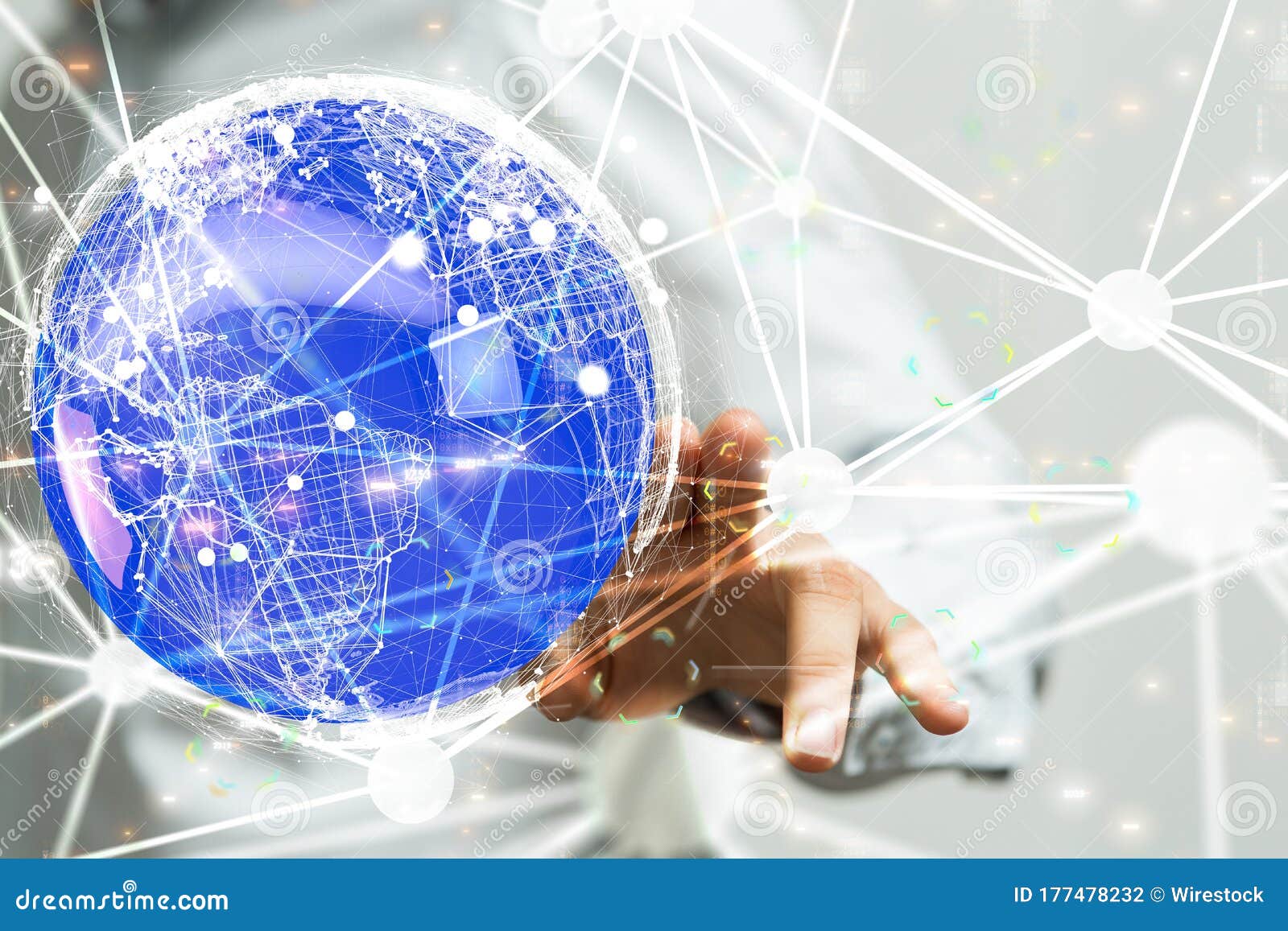A Internet Net and Data Digital Concept Stock Photo - Image of group ...