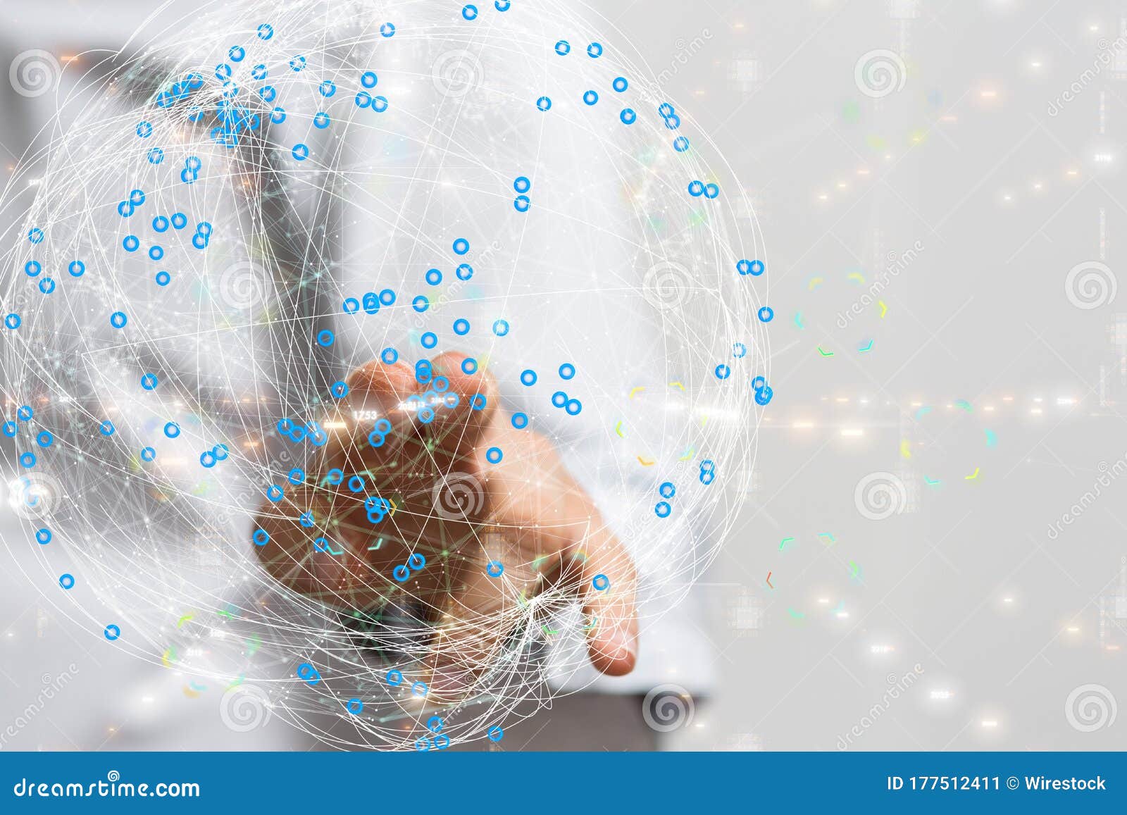 A Internet Net and Data Digital Concept Stock Image - Image of code ...