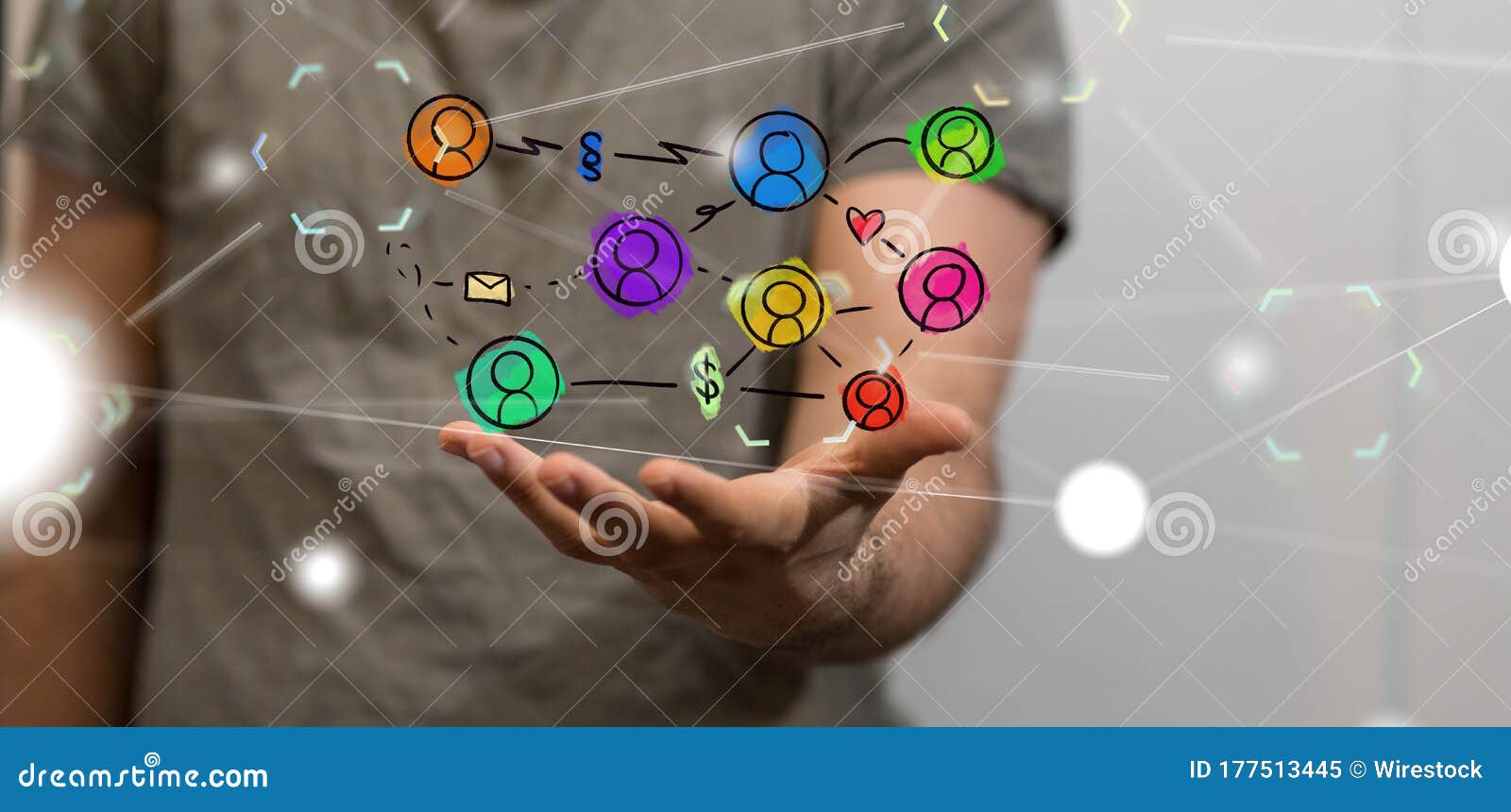 A Internet Net and Data Digital Concept Stock Image - Image of finance ...