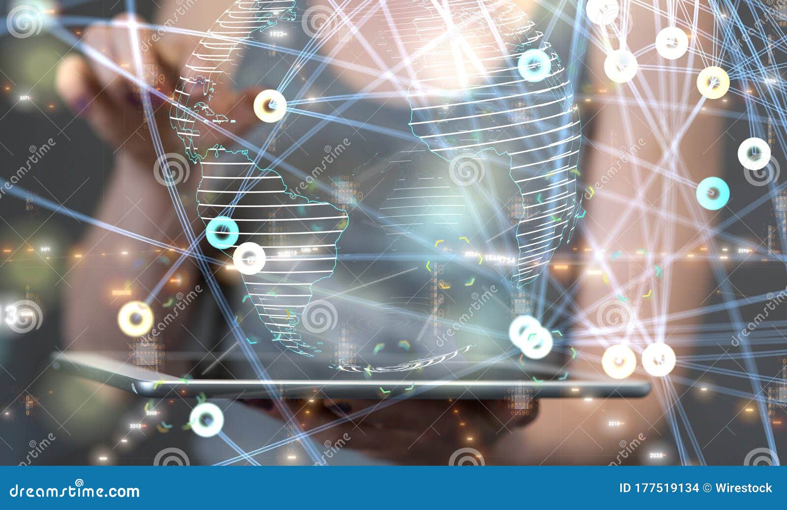 A Internet Net and Data Digital Concept Stock Photo - Image of ...