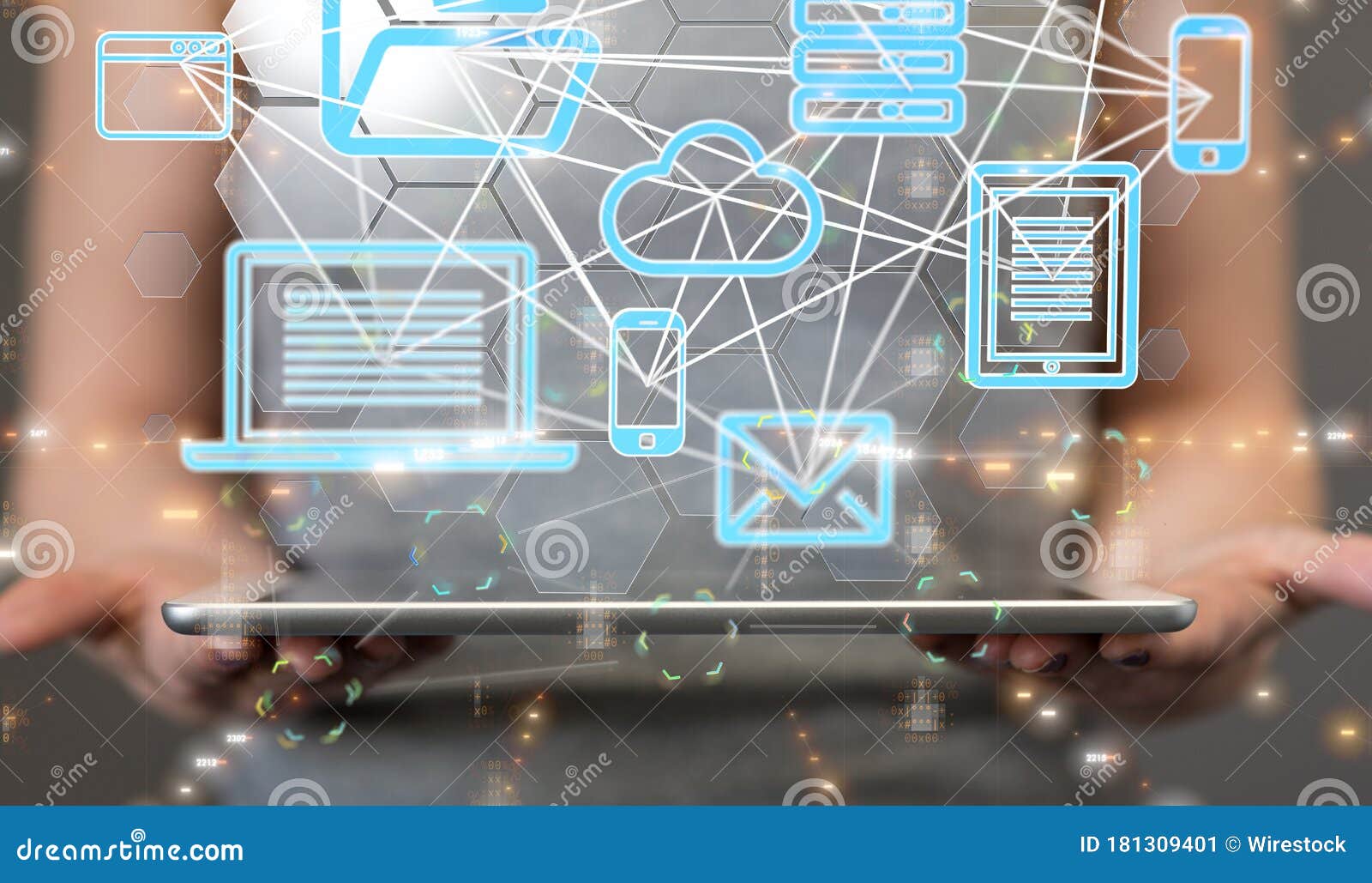 A Internet Net and Data Digital Concept Stock Image - Image of cyber ...