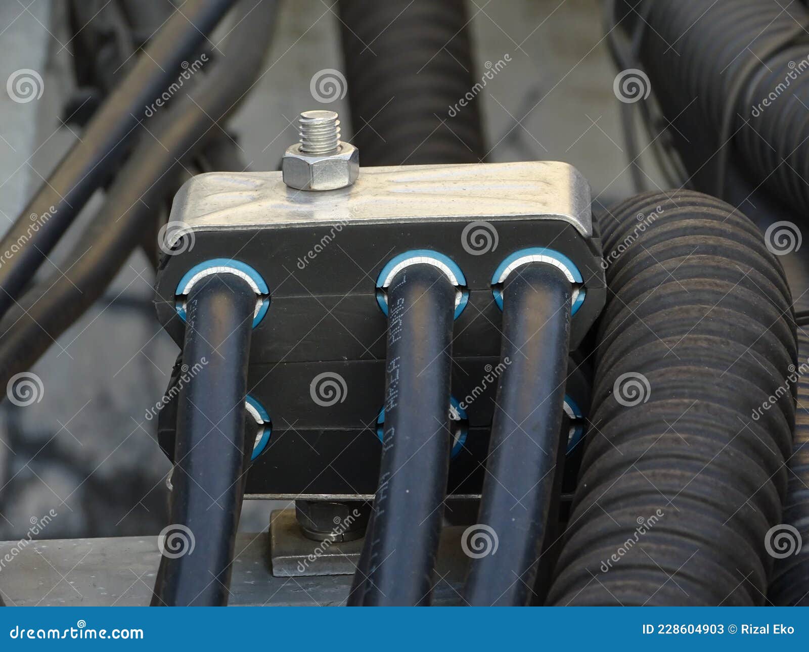 Internet Network Cable Connection, Telecommunication Tower Stock Image ...