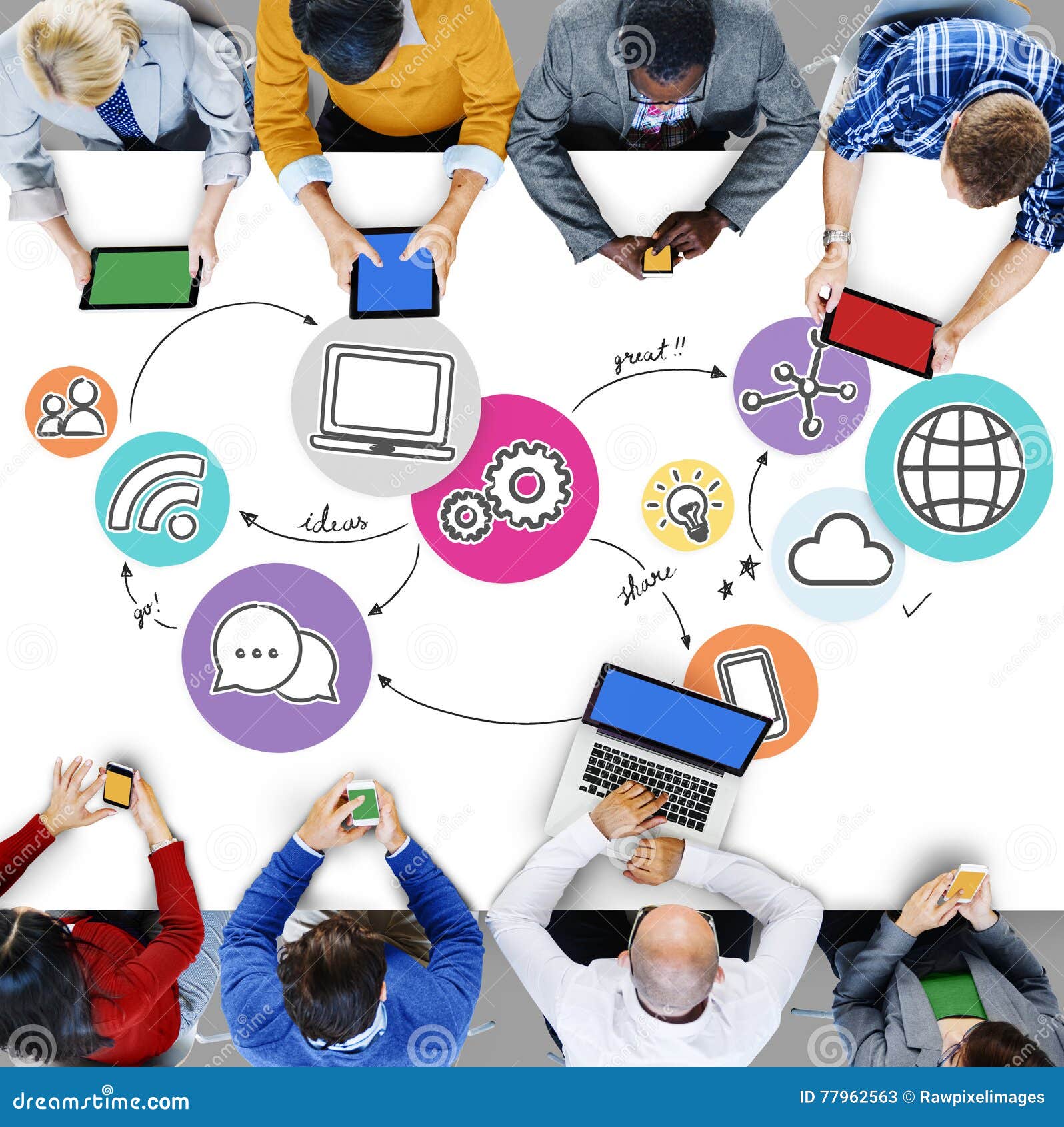 Internet Network Communication Connection Concept Stock Image - Image ...