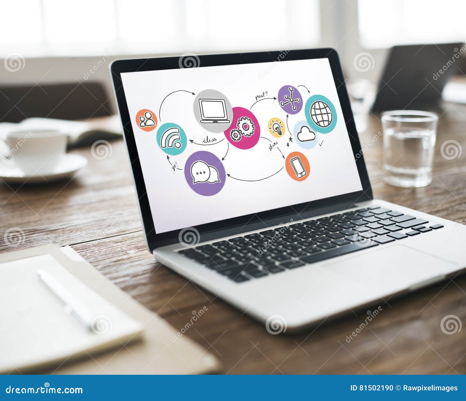 Internet Network Communication Connection Concept Stock Photo - Image ...