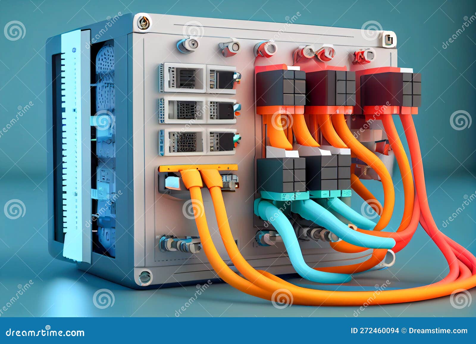 Internet Network. Communication Wires Connected To the Internet Stock ...