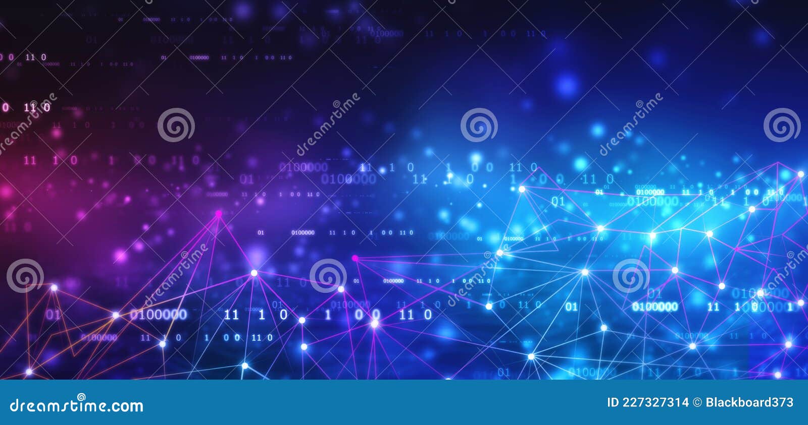 Internet Network Connection with Binary Codes Stock Photo - Image of ...