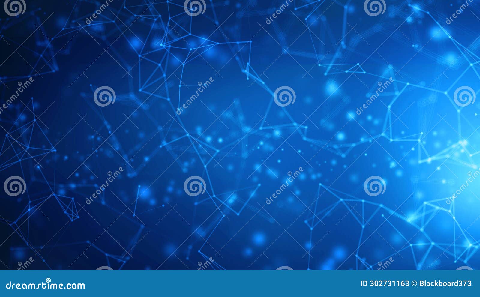 Internet Network Connection Digital Technology Abstract Geometric Background With Connecting