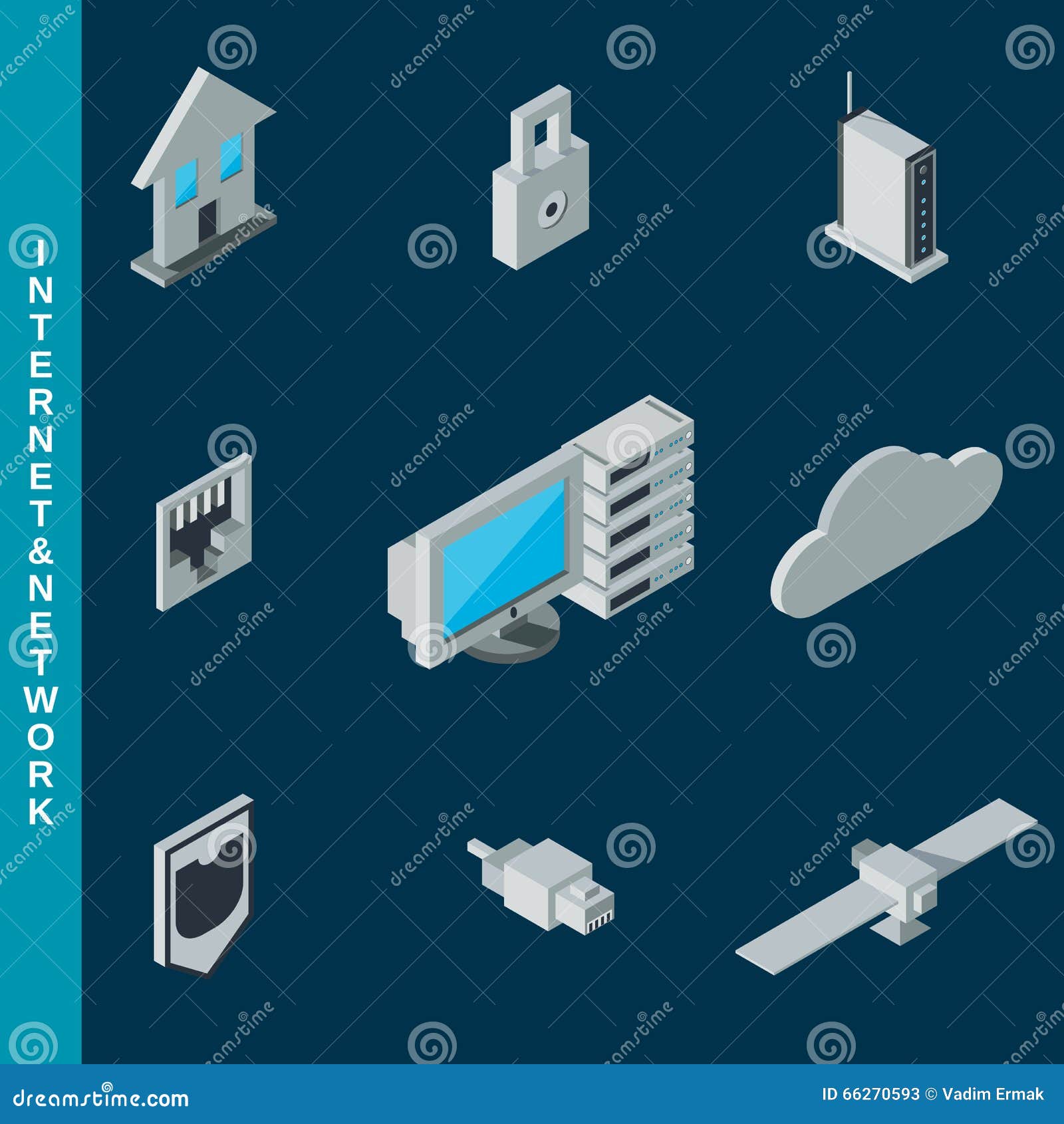 Network Equipment Linear Icon Concept. Network Equipment Line Vector ...
