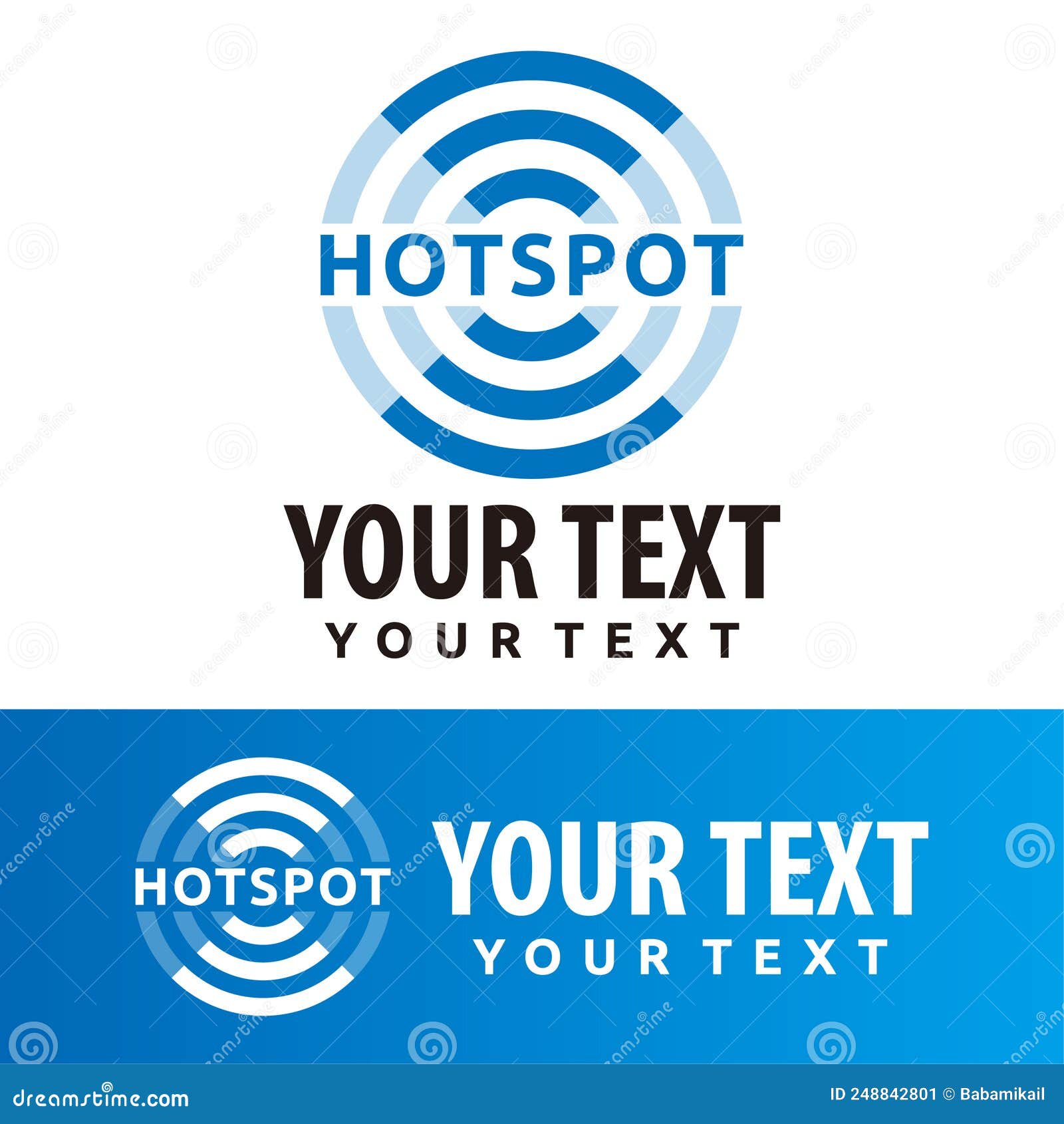 Internet Network Hotspot Logo Vector Illustration Design Stock Vector ...