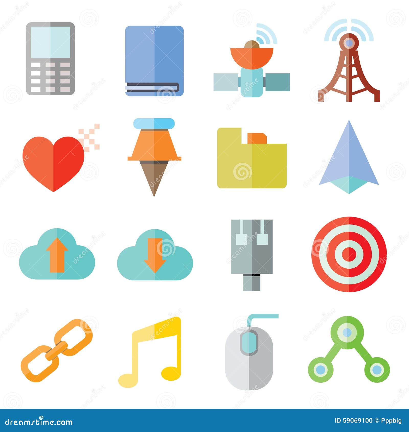 Internet and network icons stock illustration. Illustration of book ...