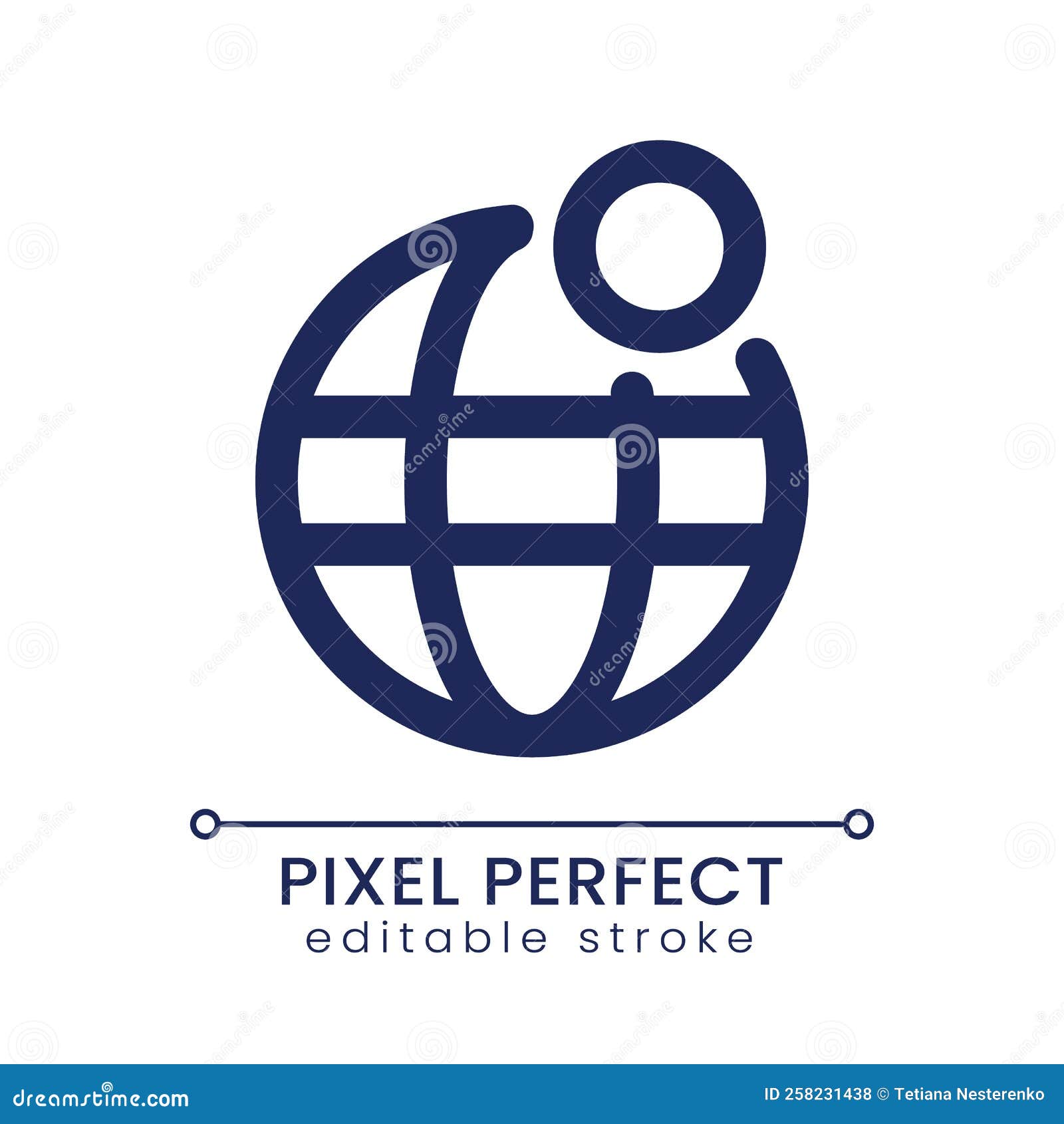 Internet Network Notification Pixel Perfect Linear Ui Icon Stock Vector - Illustration of ...