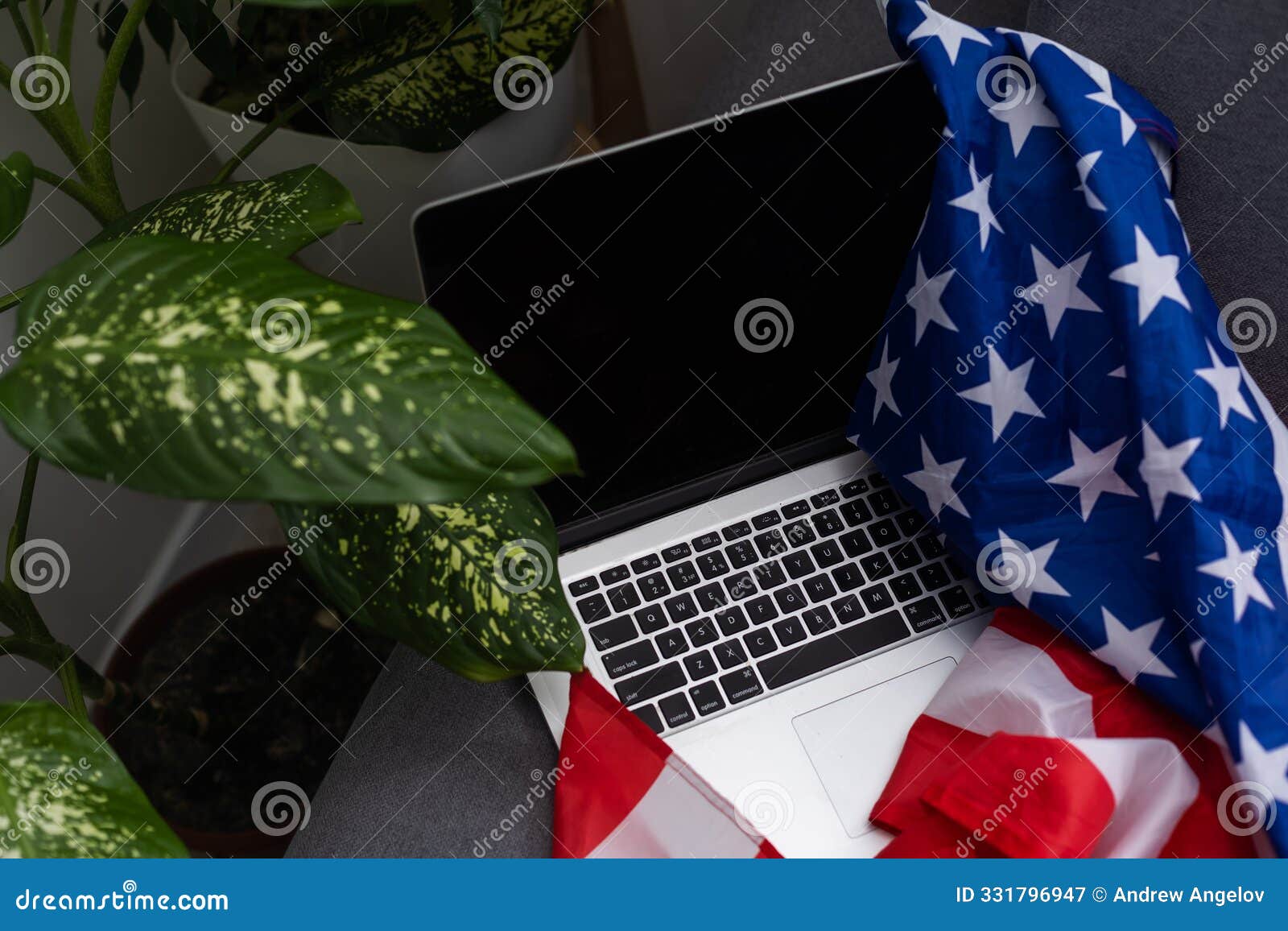 Internet and Network Security. Computer with Binary Computer Code and ...