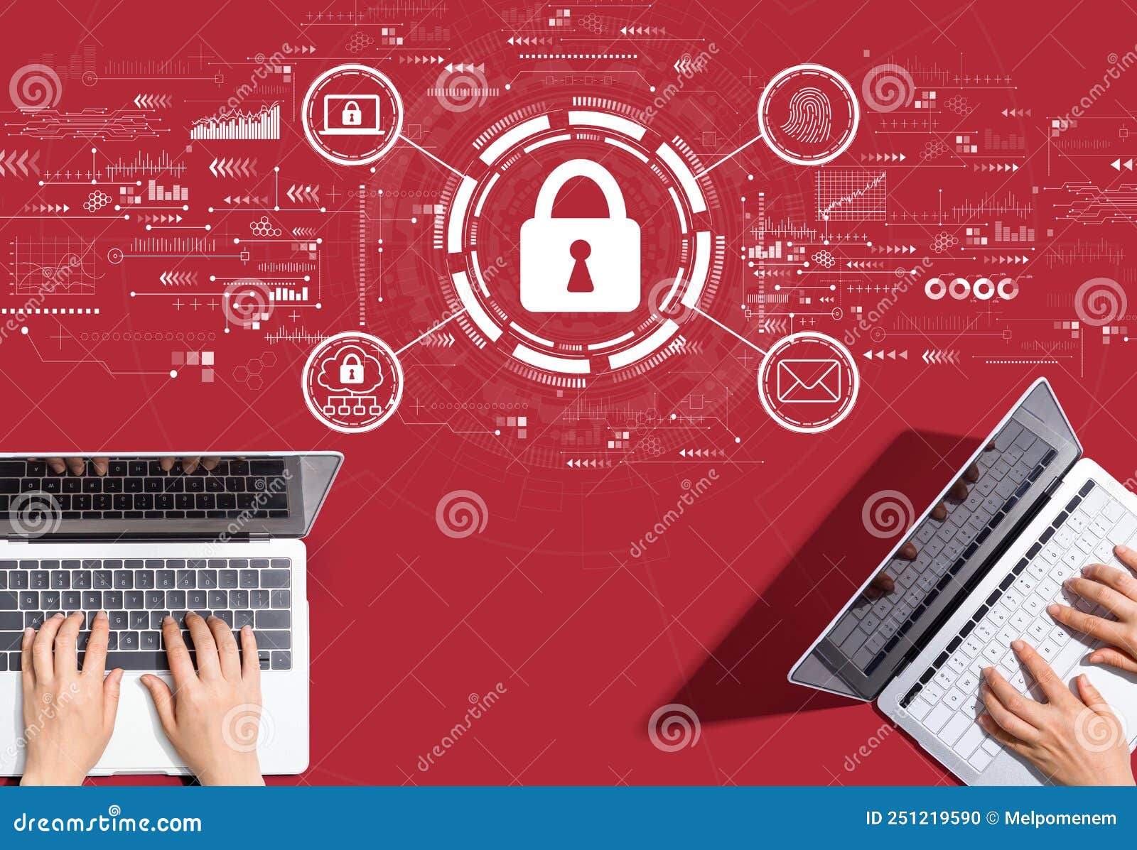 Internet Network Security Concept with People Working Together Stock ...