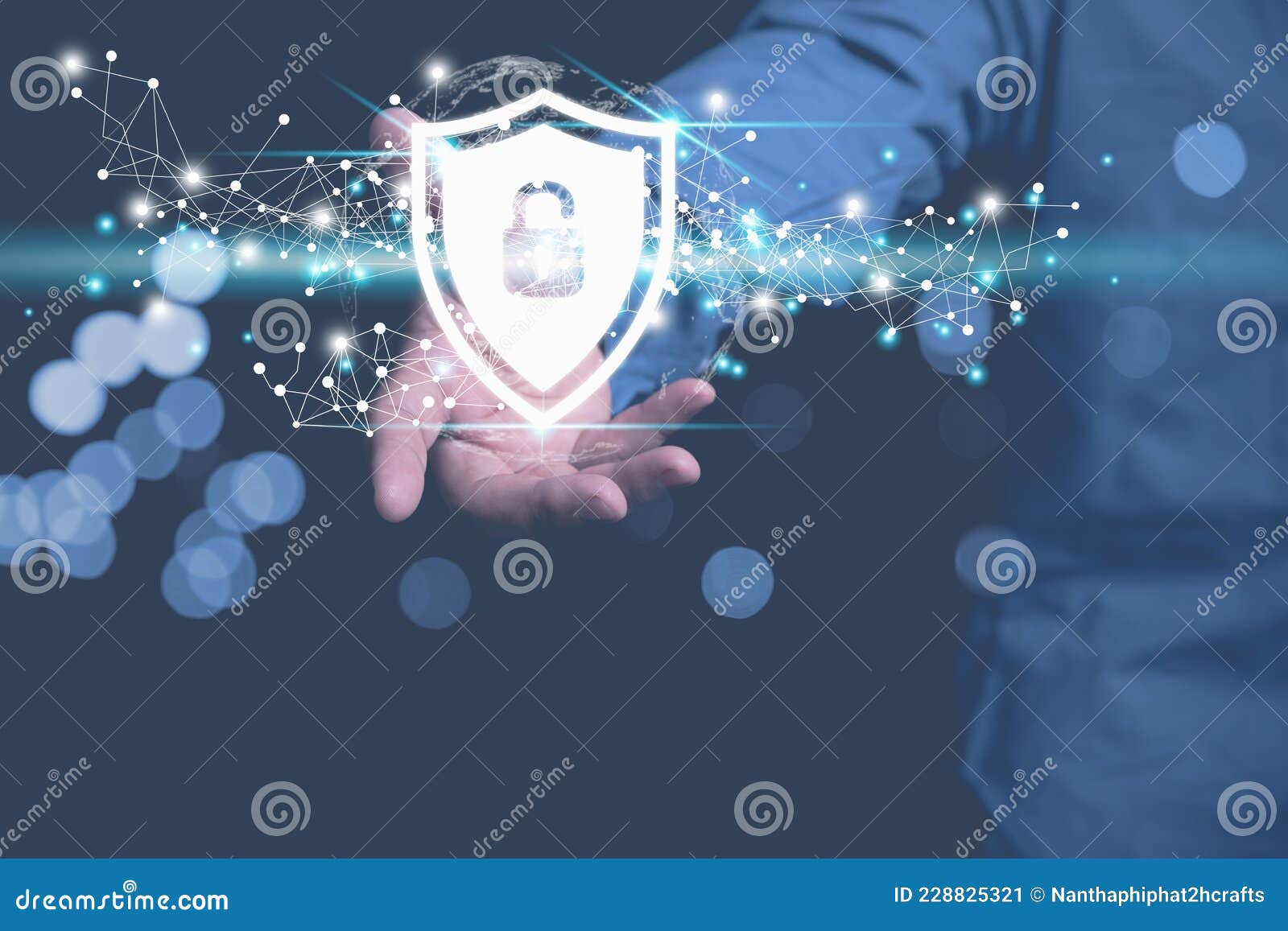 Internet Network Security System Concept, Protect System Big Database ...