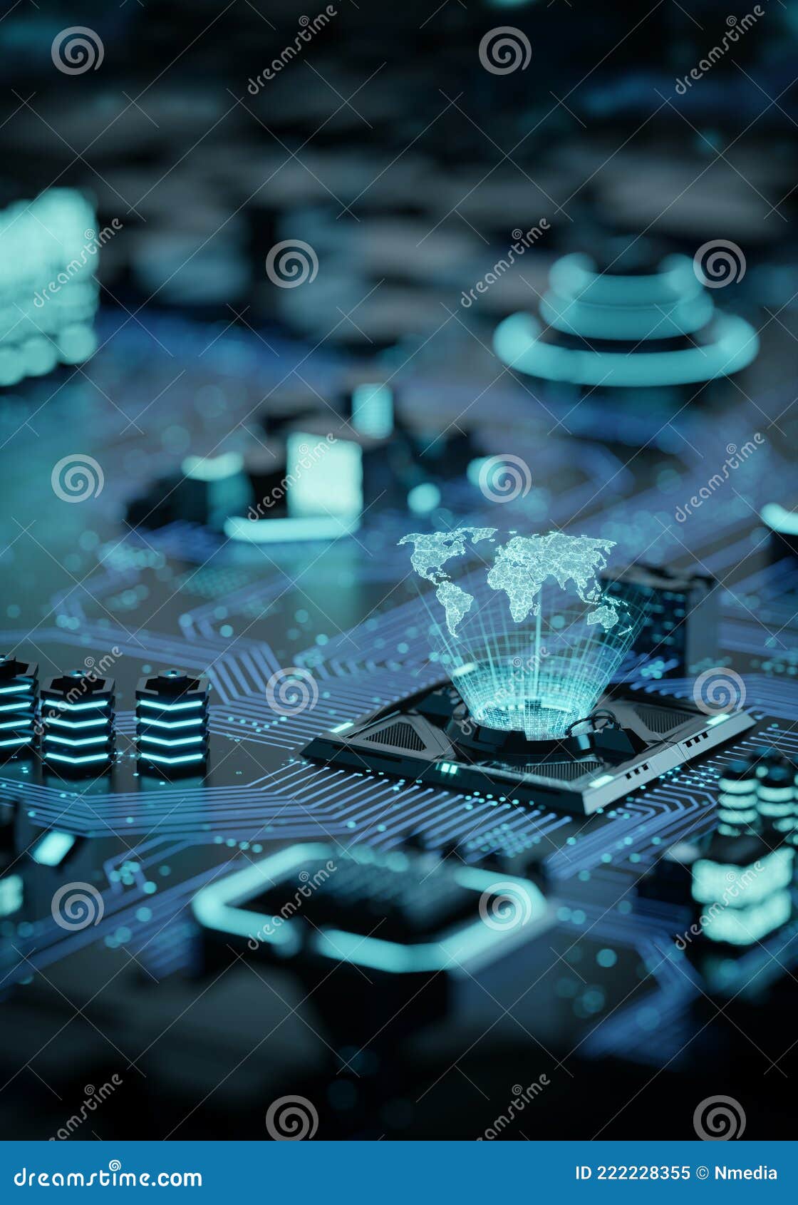 Internet Network Technology Stock Illustration - Illustration of ...